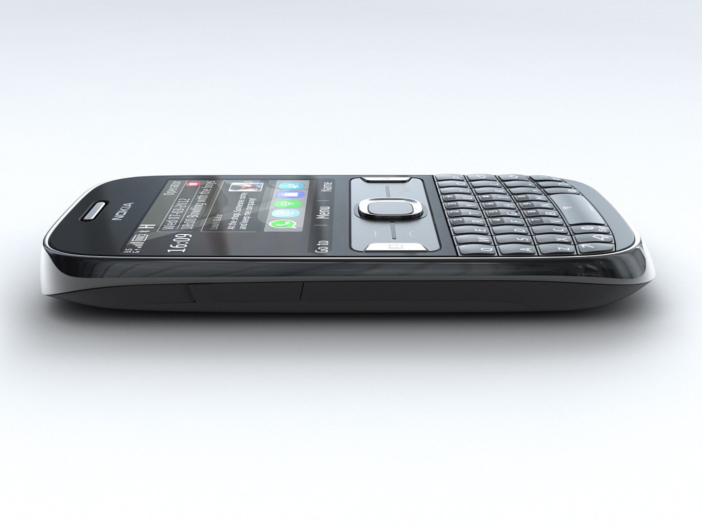 3d Nokia Asha 302 Mobile Phone Model