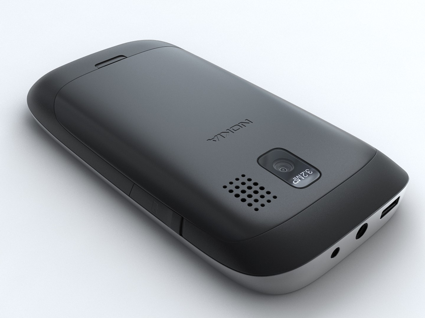 3d Nokia Asha 302 Mobile Phone Model
