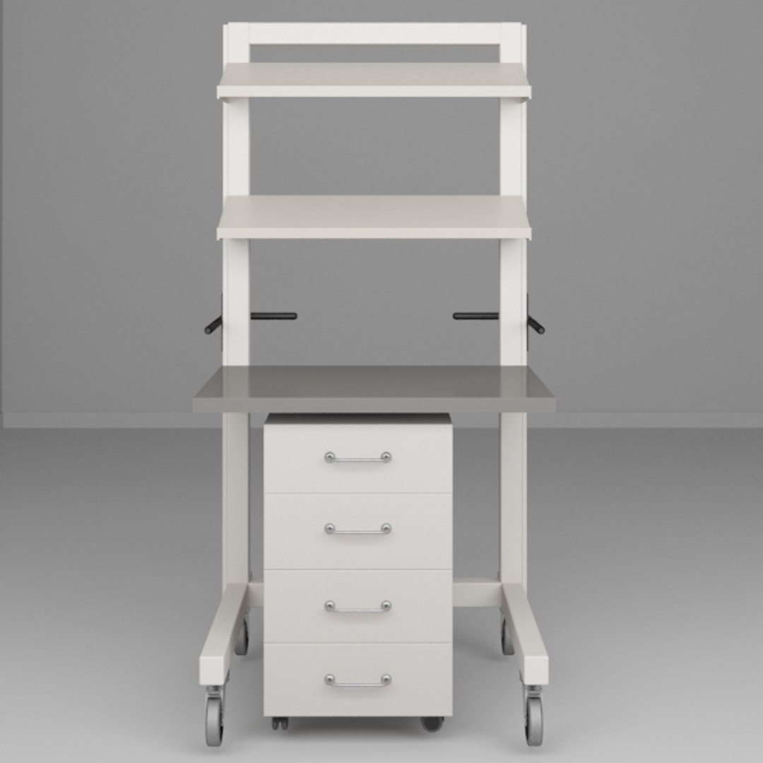 Mobile Height Adjustable Carts 3d Max
