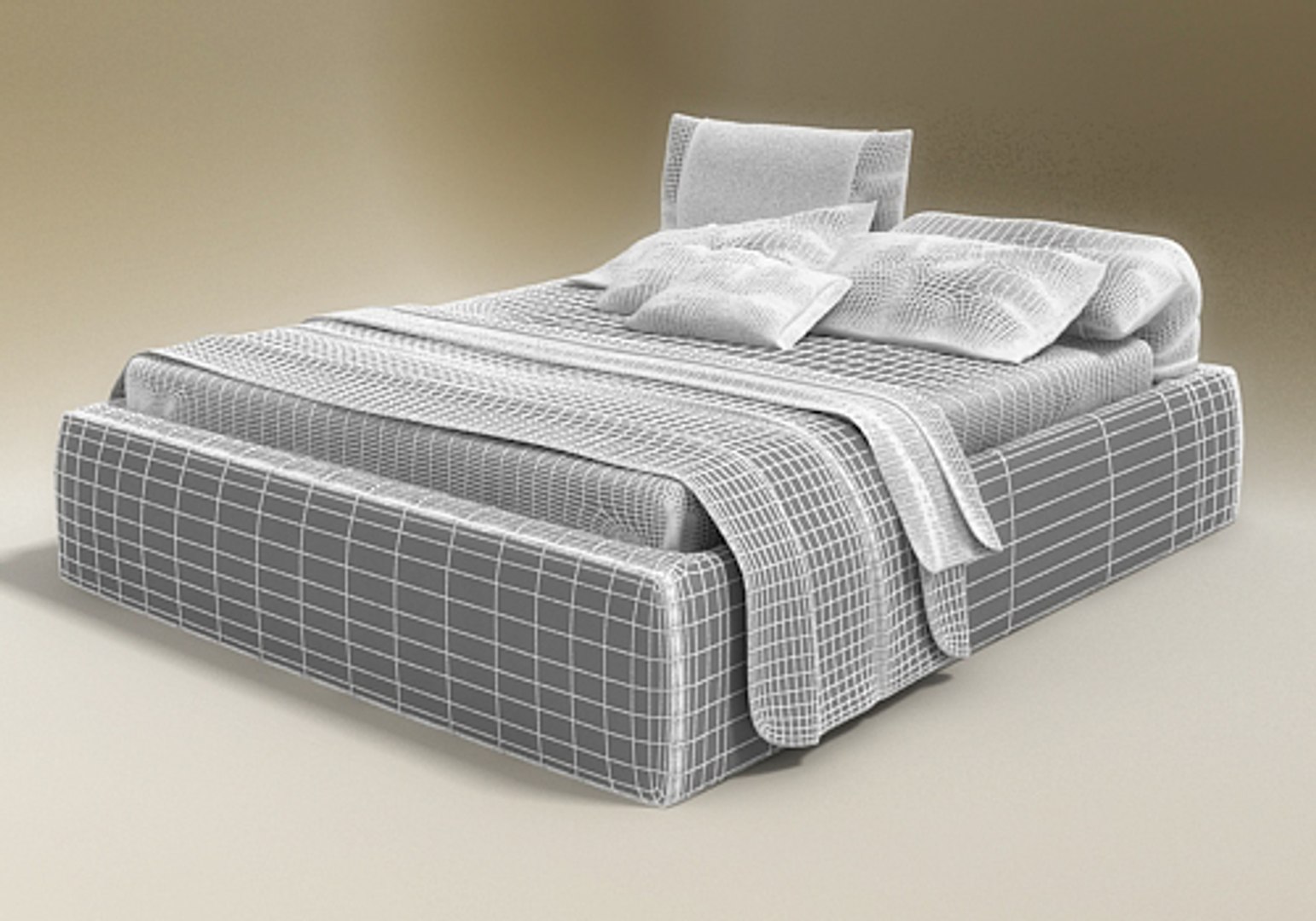 Bed 3D Model - TurboSquid 833597
