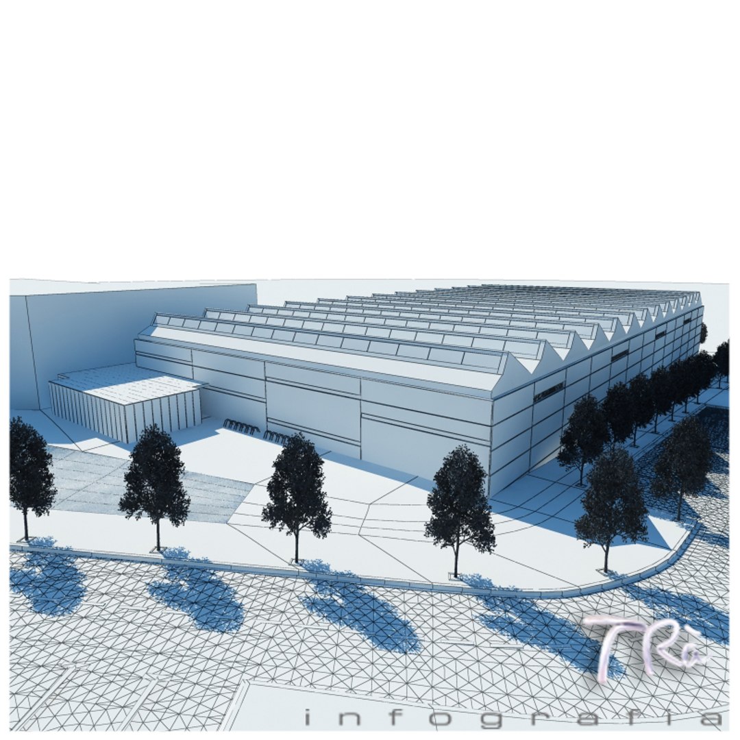 Sports Complex 3d Max