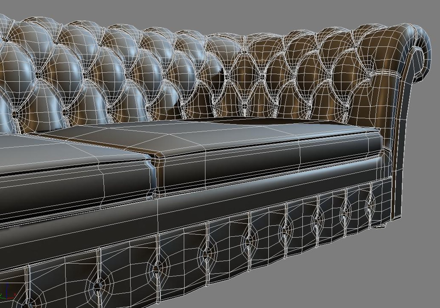 3d Max Baxter Casper Couch