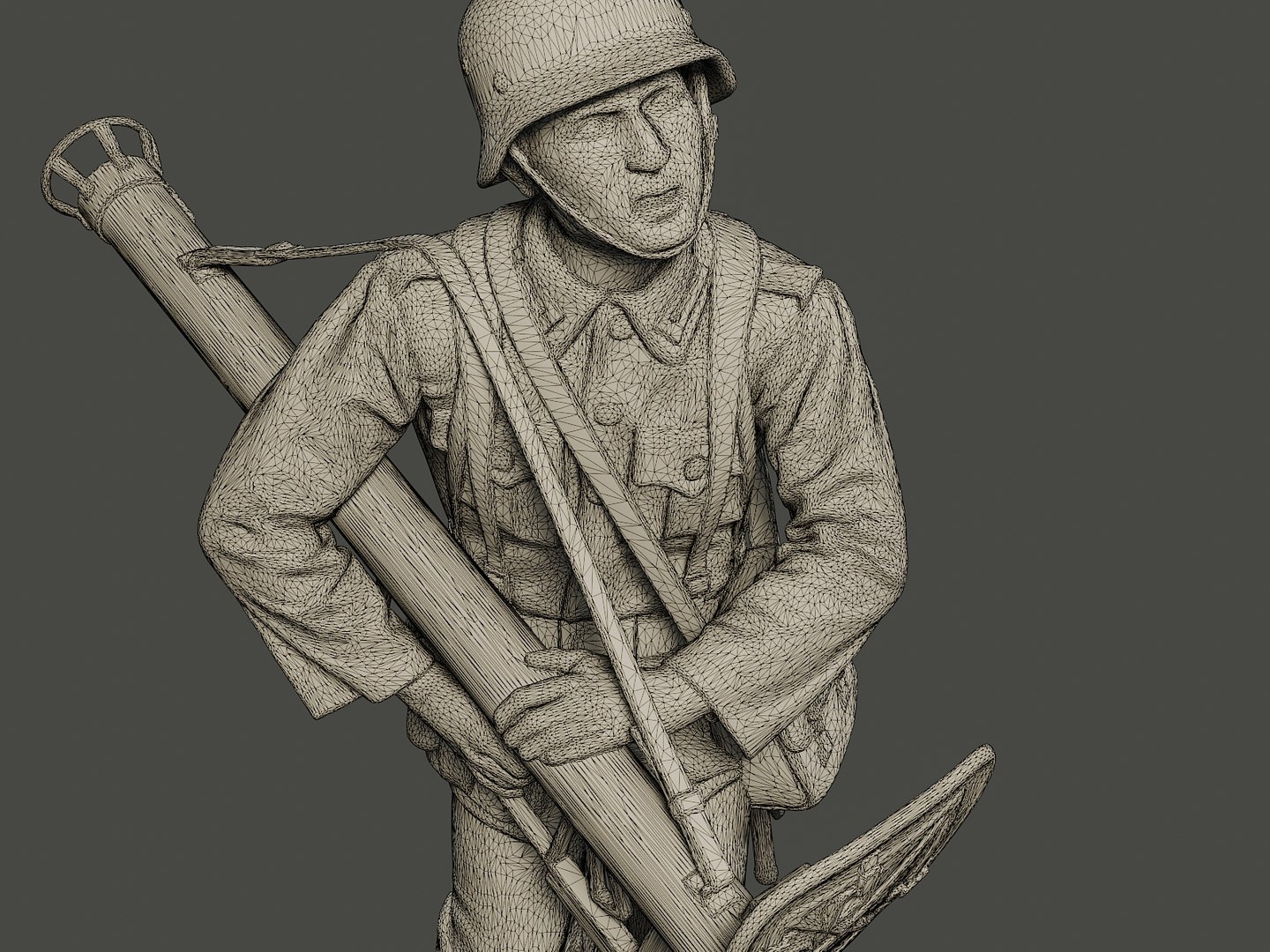 3D Model German Soldier Ww2 Run - TurboSquid 1513491