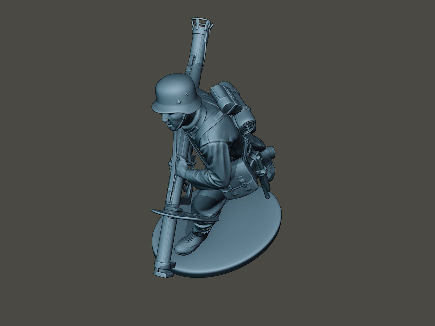 3D Model German Soldier Ww2 Run - TurboSquid 1513491