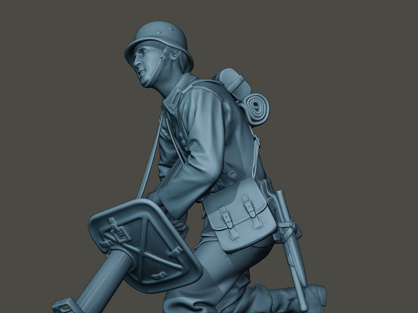 3D Model German Soldier Ww2 Run - TurboSquid 1513491