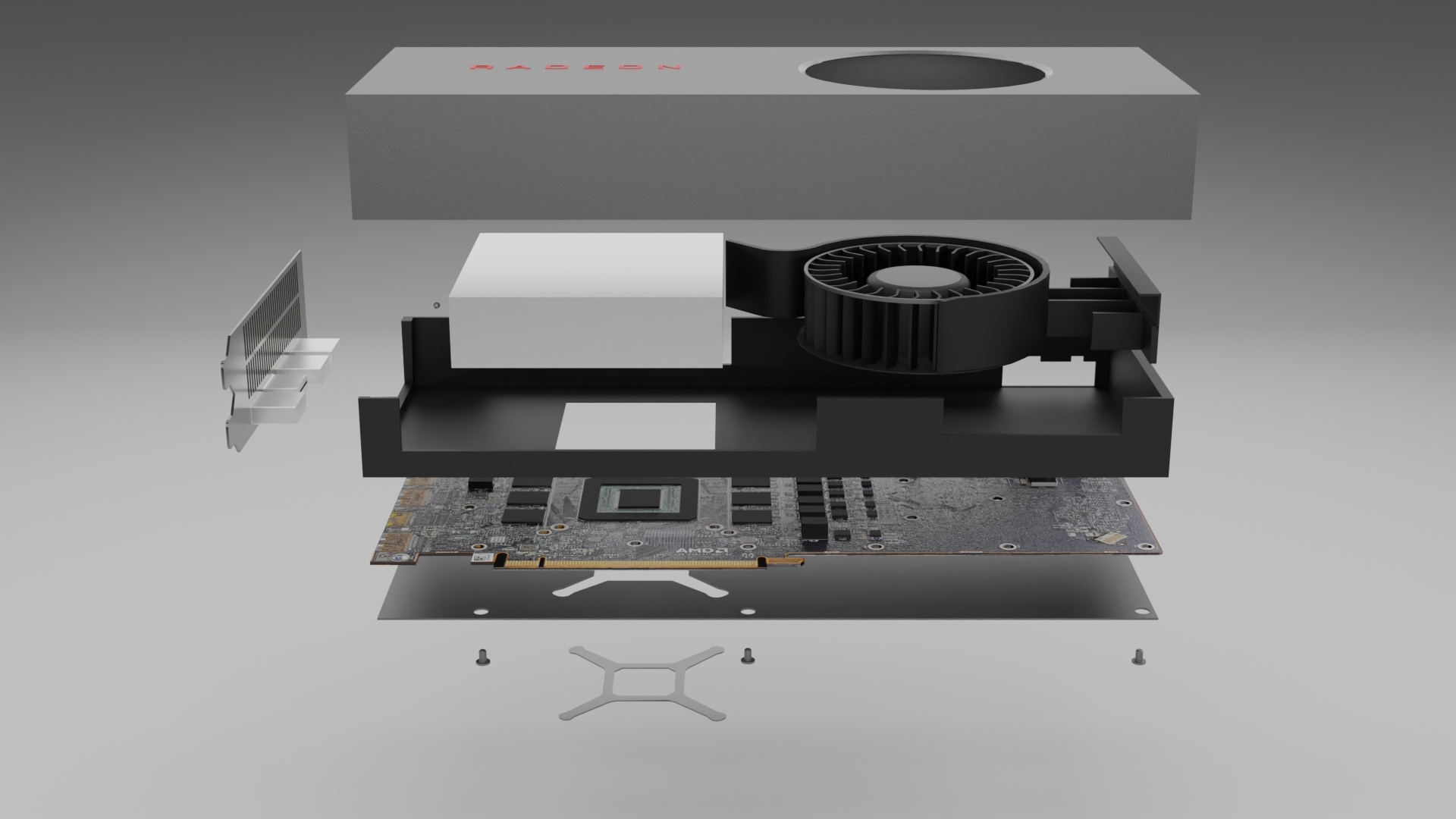 AMD Radeon 5700 3D Model - TurboSquid 2036891