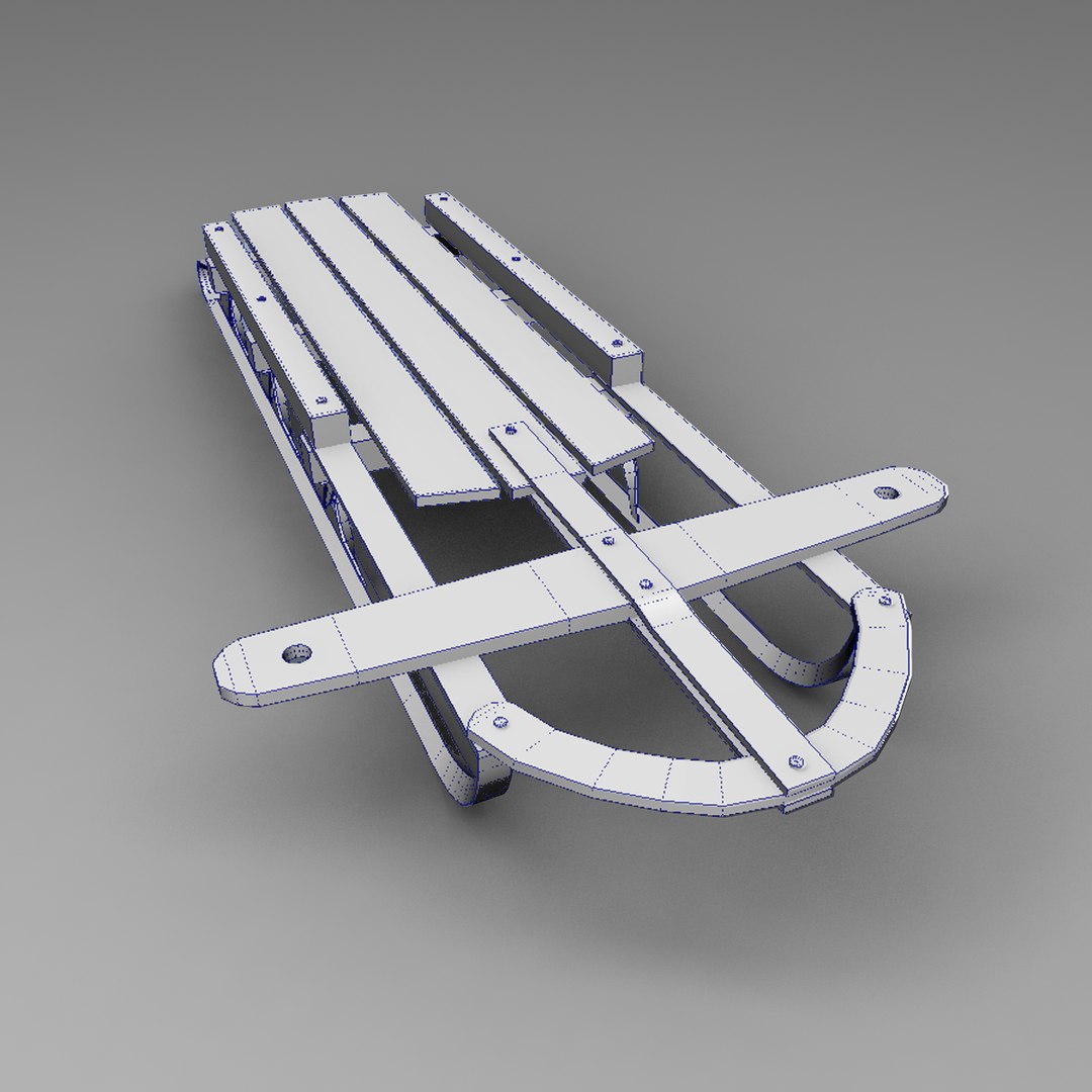 Steel Runner Sled Obj