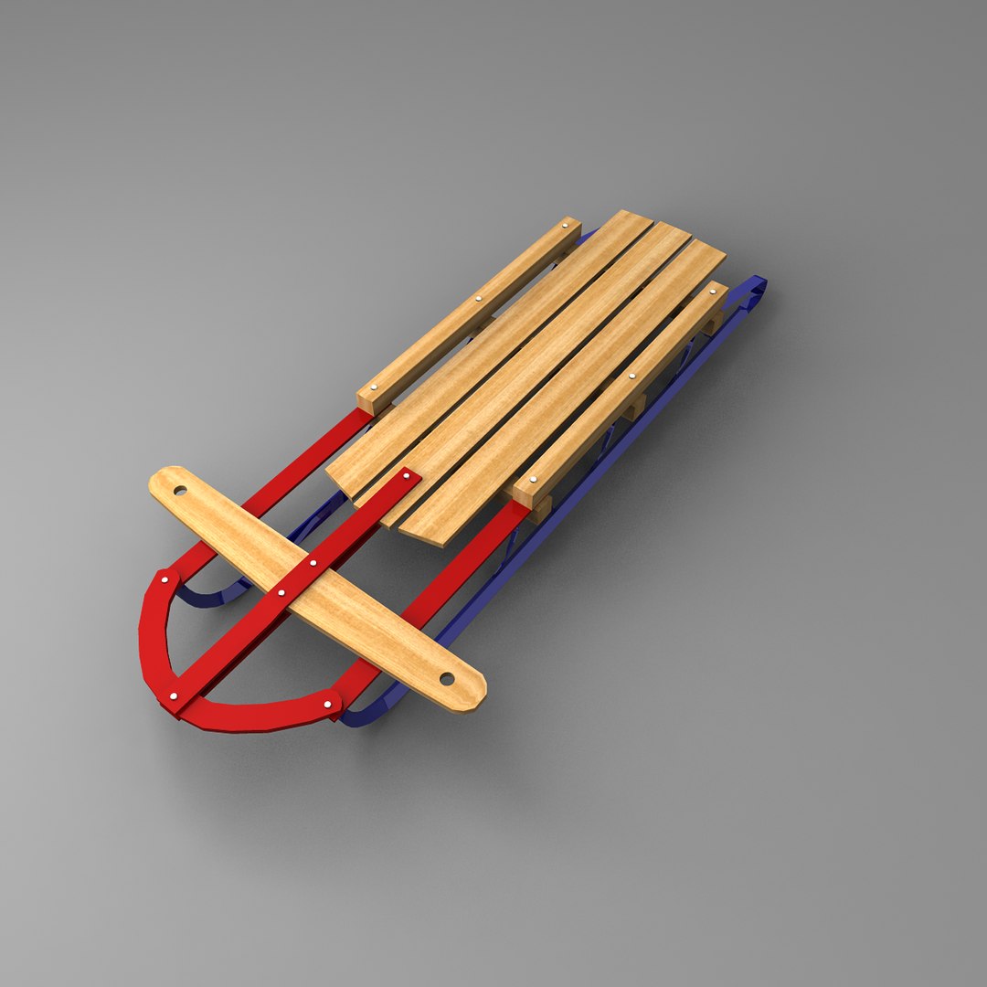 Steel Runner Sled Obj