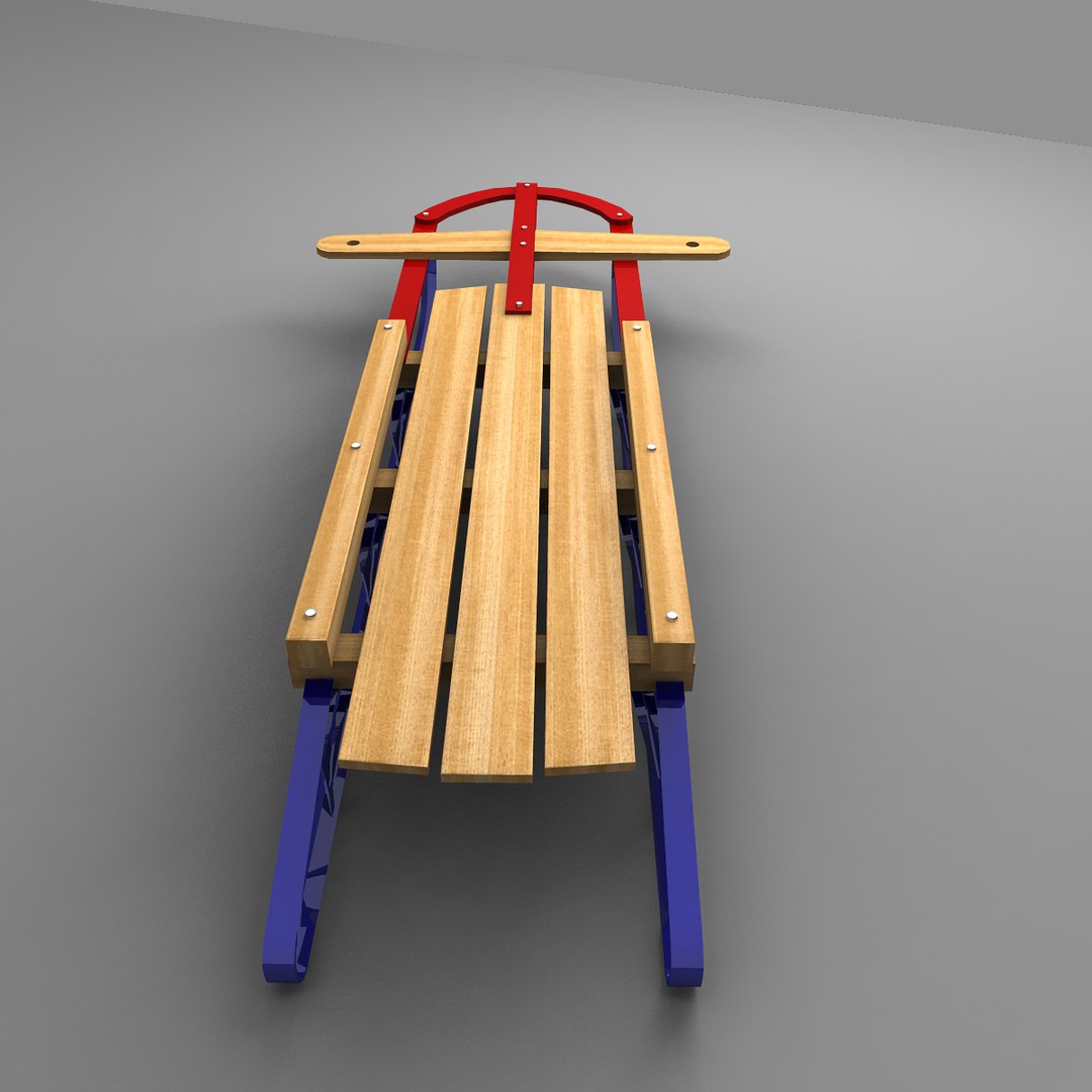 Steel Runner Sled Obj