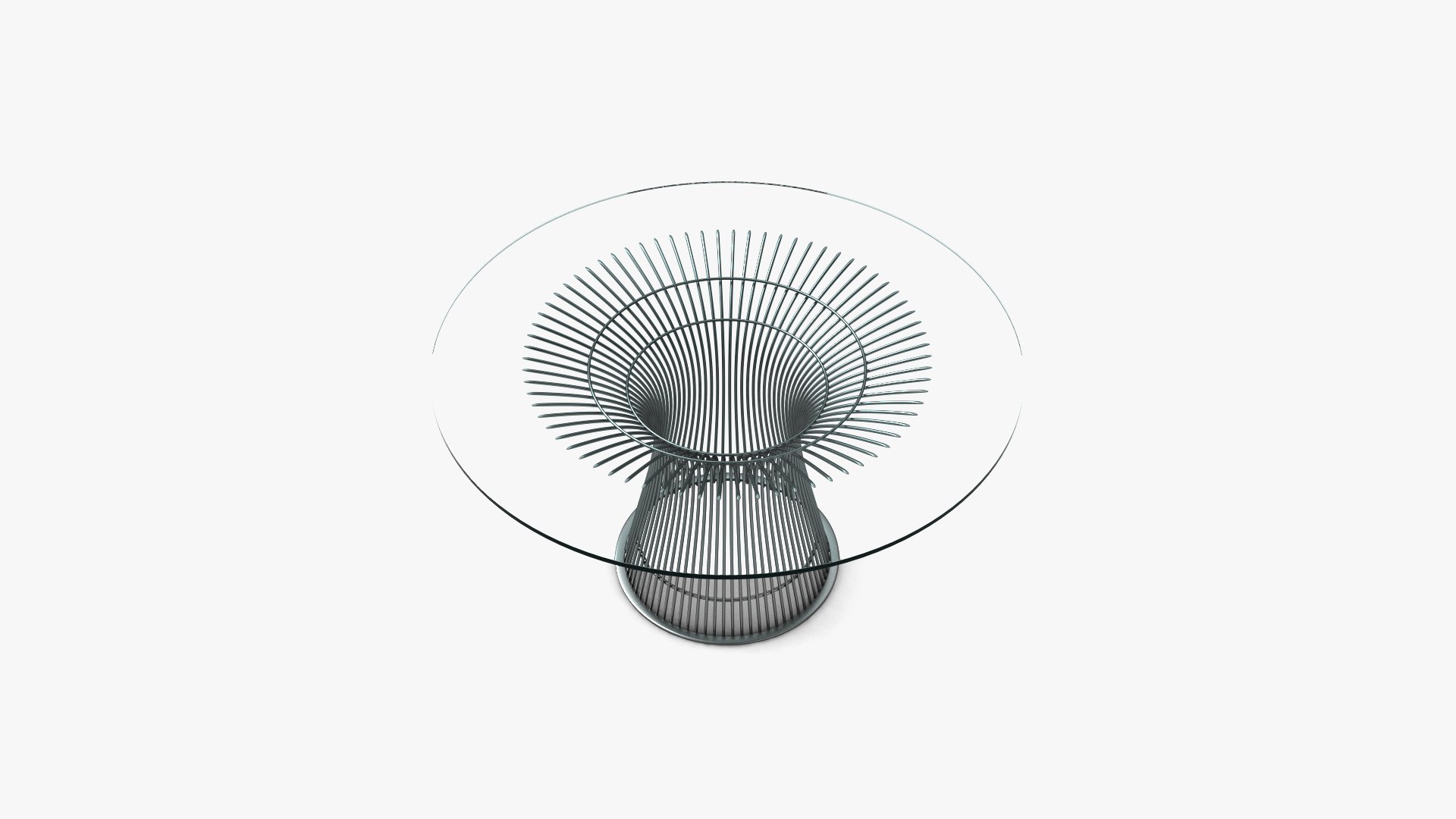 3D Knoll Platner Dining Table Model - TurboSquid 2077712