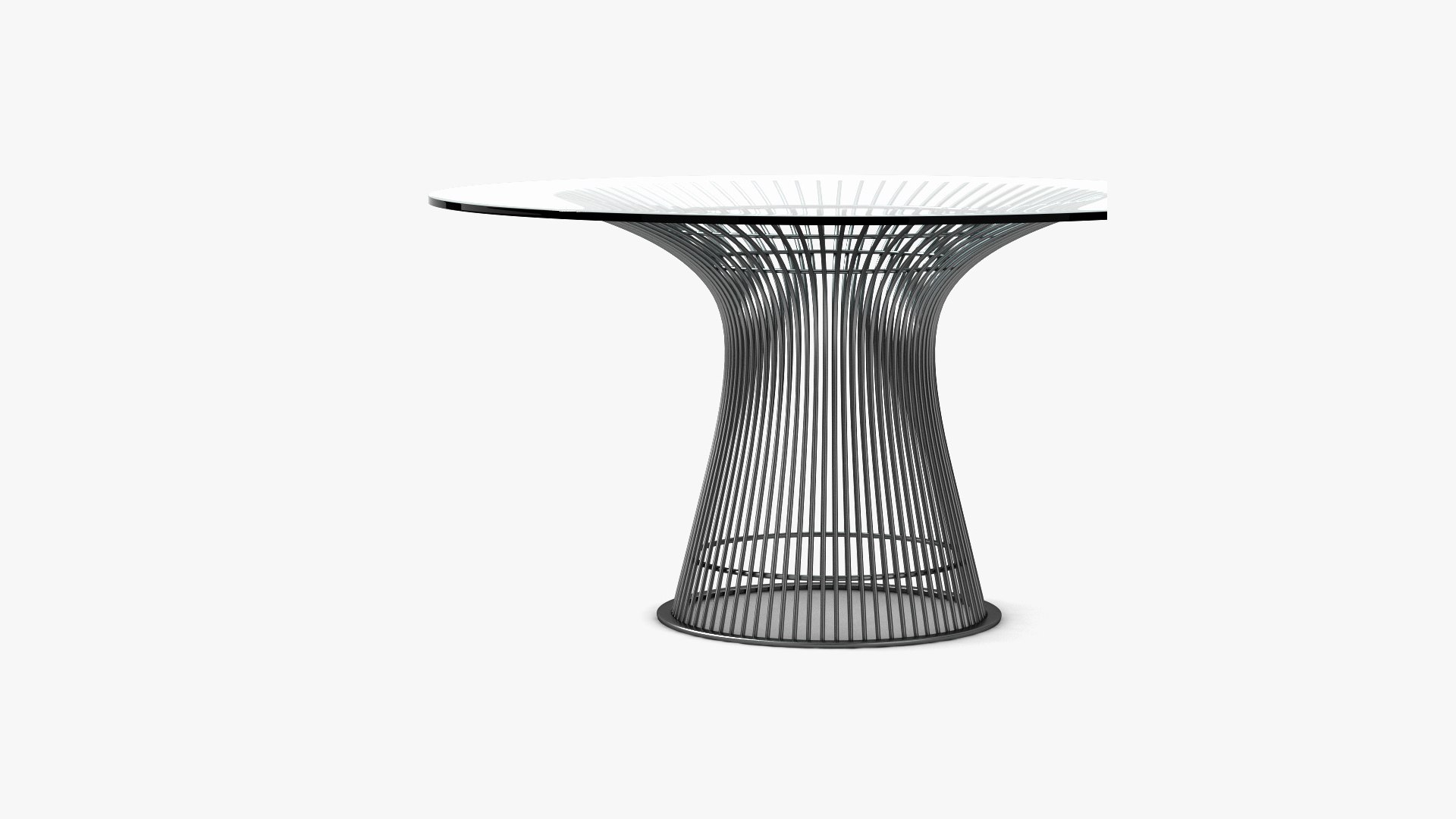 3D Knoll Platner Dining Table Model - TurboSquid 2077712