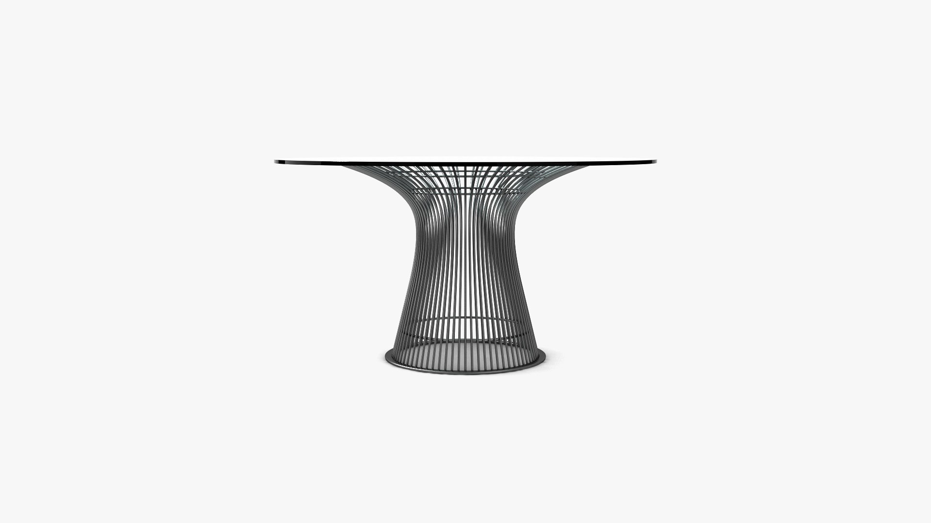 3D Knoll Platner Dining Table Model - TurboSquid 2077712