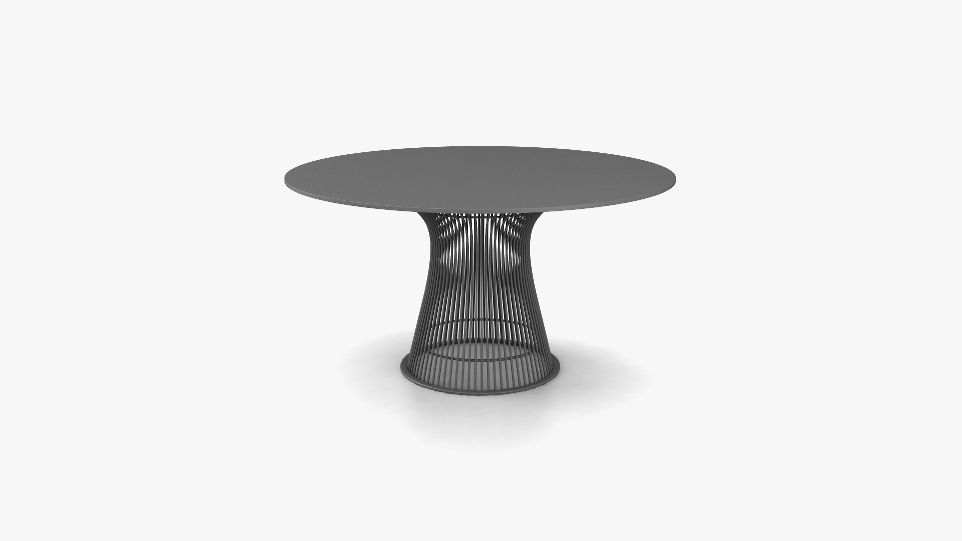 3D Knoll Platner Dining Table Model - TurboSquid 2077712