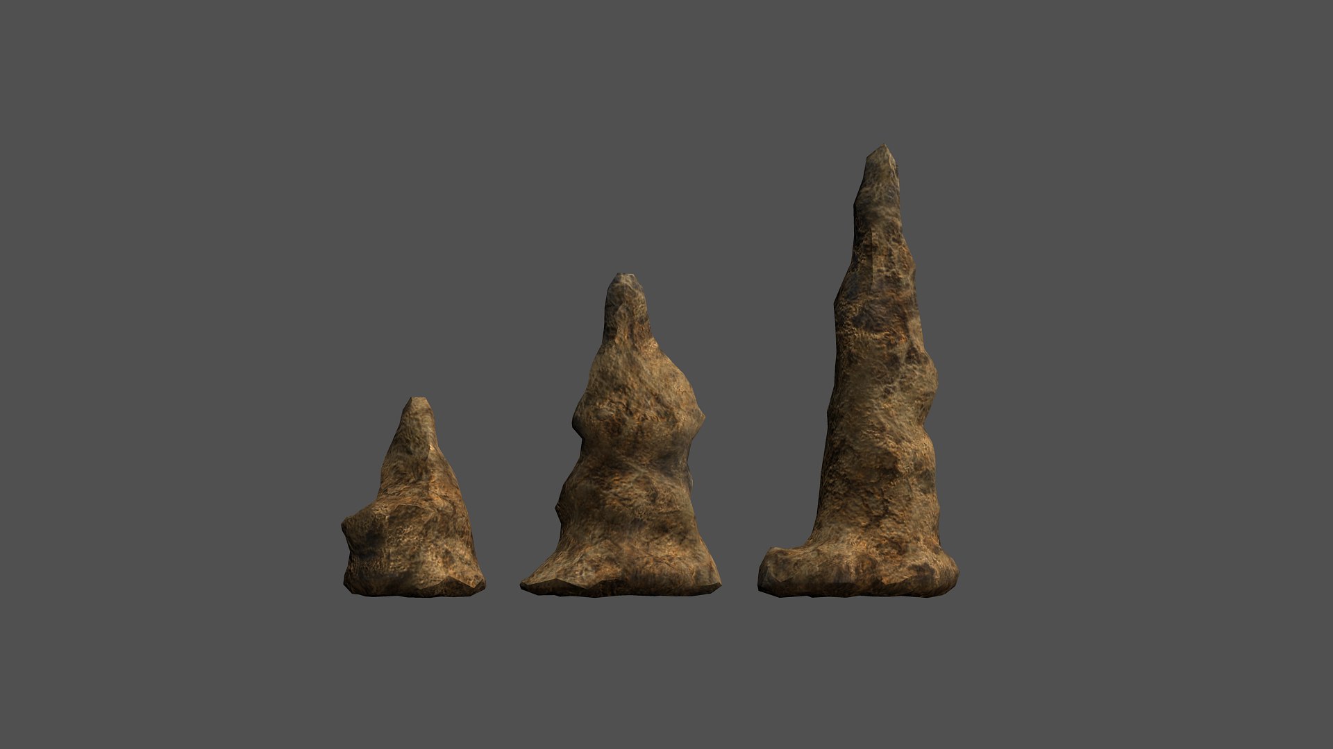 Set Stalagmites - 3D Model - TurboSquid 1594897