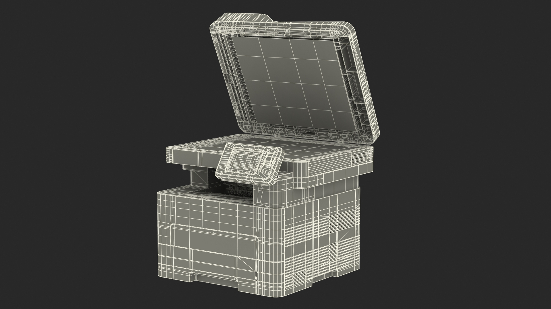 3D Multifunction Laser Printer Open - TurboSquid 1855940