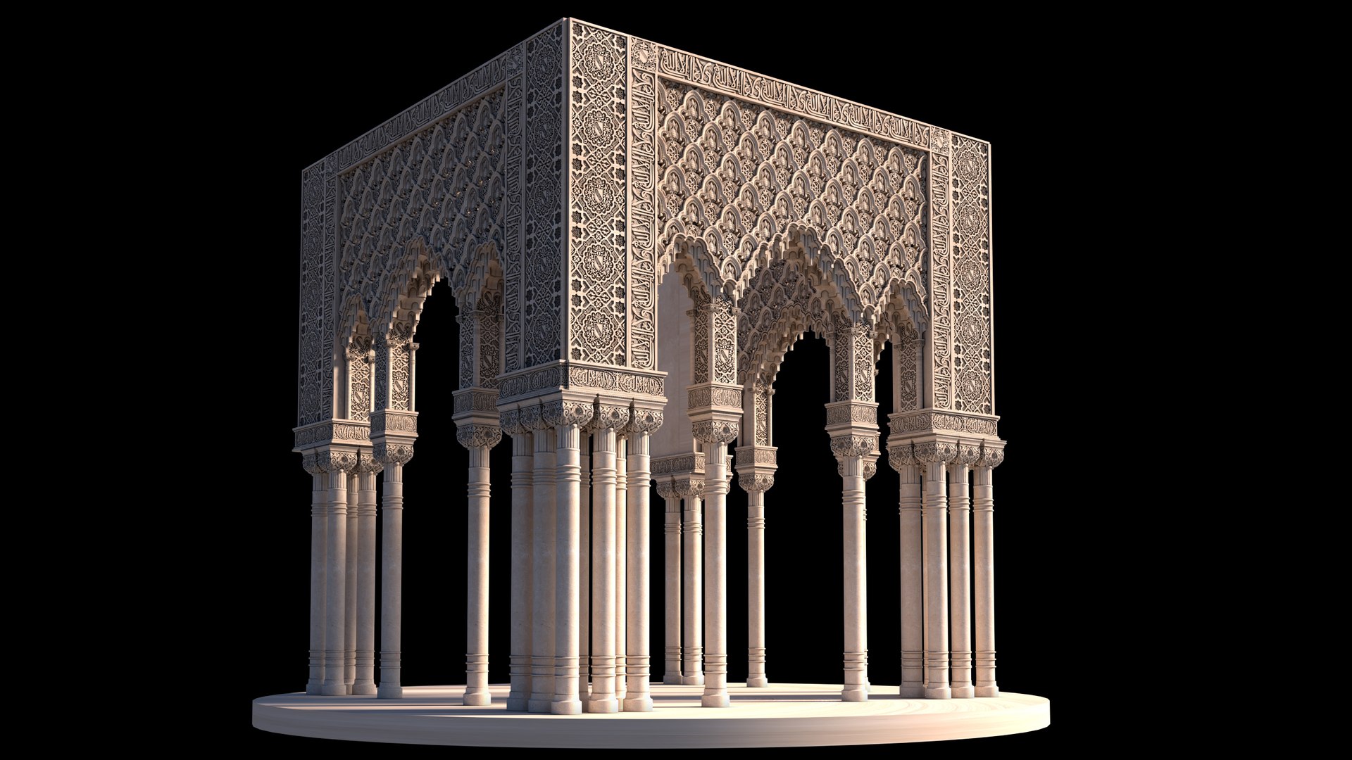 Alhambra-Granada-Pavillon 3D-Modell - TurboSquid 1798521