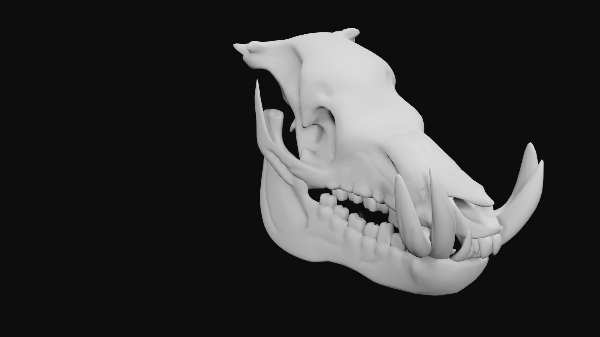 3D Rigged Boar Skull - TurboSquid 1841045