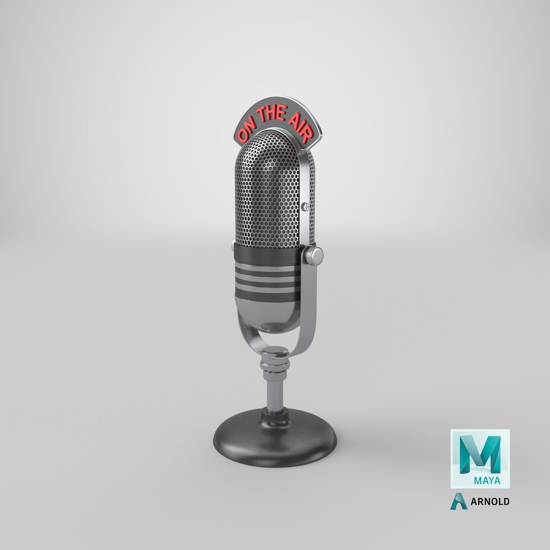 Retro Microphone 03 3D - TurboSquid 1940259