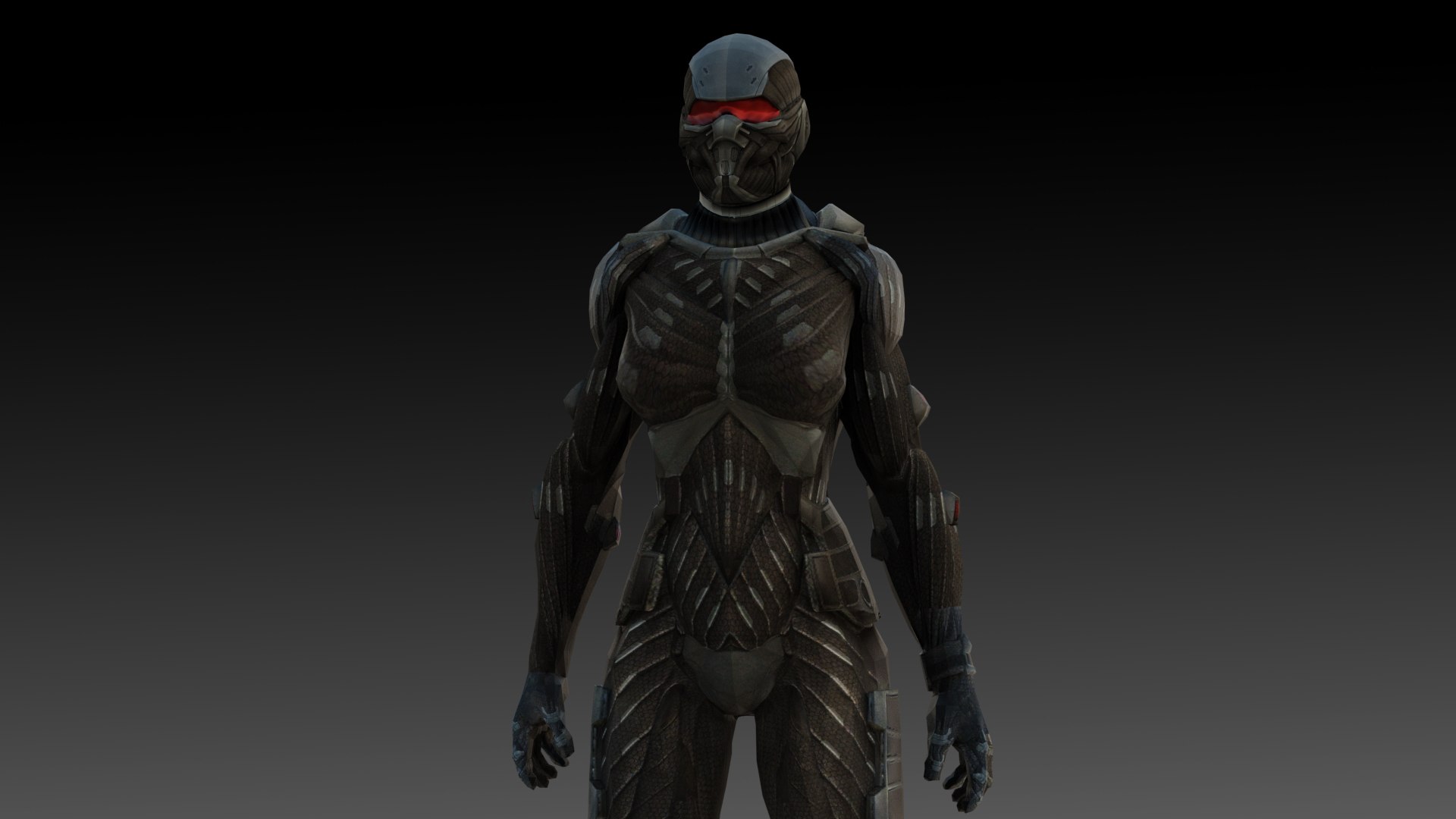 3D Model Crysis Nanosuit Female Version3D Model High-Quality Rigged ...