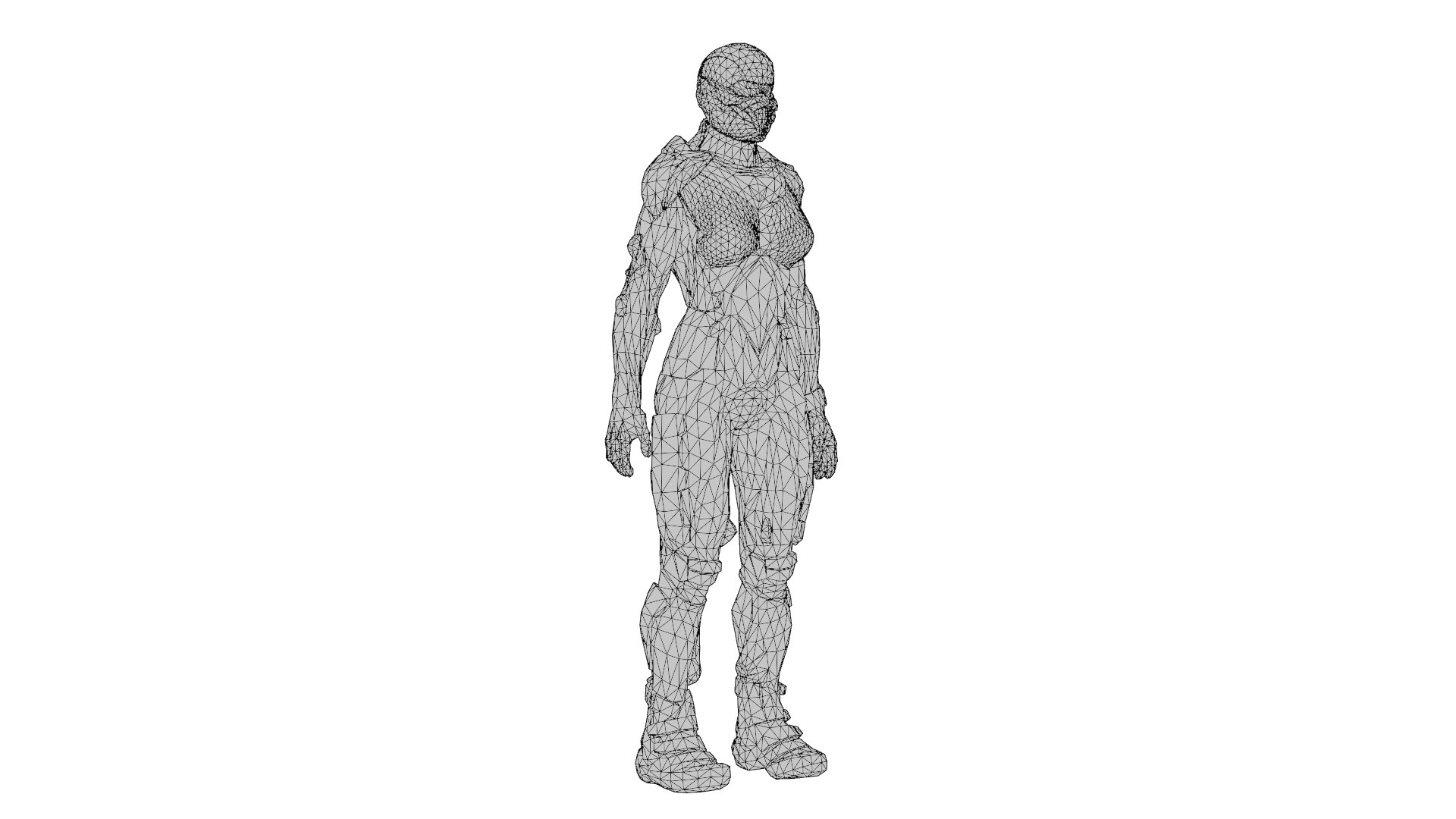 3D Model Crysis Nanosuit Female Version3D Model High-Quality Rigged ...