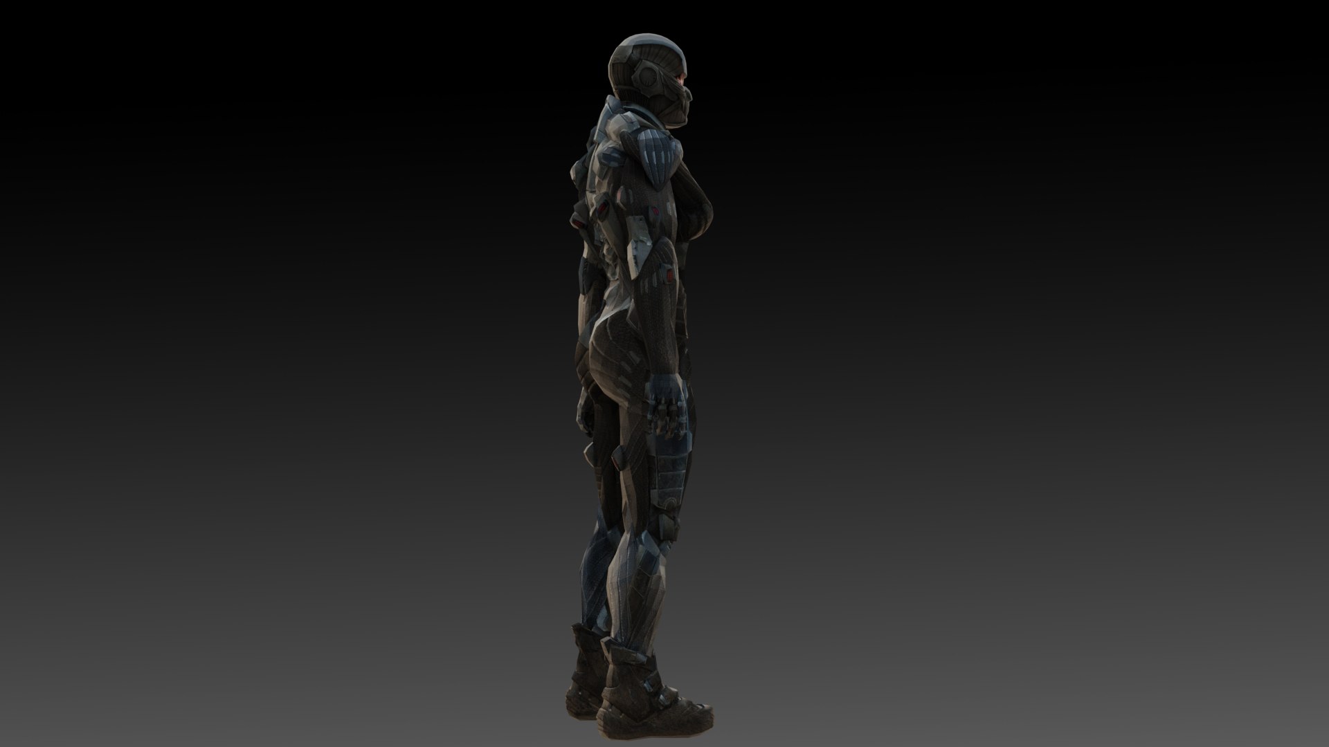 3D Model Crysis Nanosuit Female Version3D Model High-Quality Rigged ...