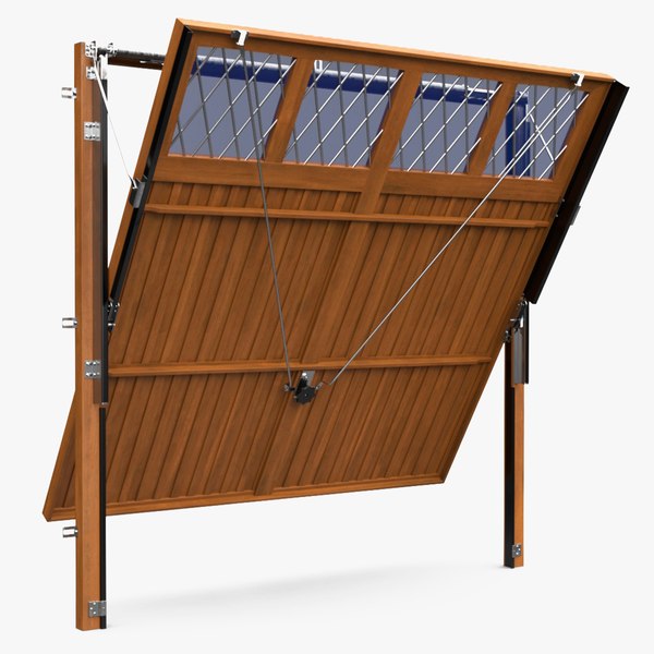 为 Maya 装配的带窗户的双车库门3D模型 - TurboSquid 2340804