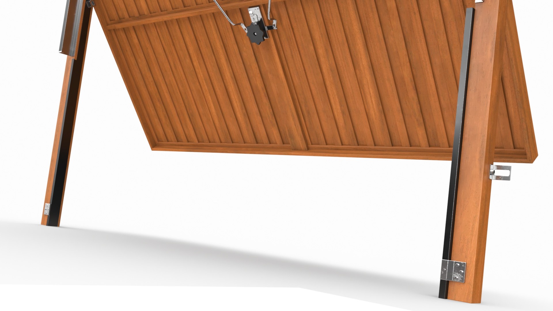 3D Double Garage Door With Windows Rigged For Maya - TurboSquid 2340804