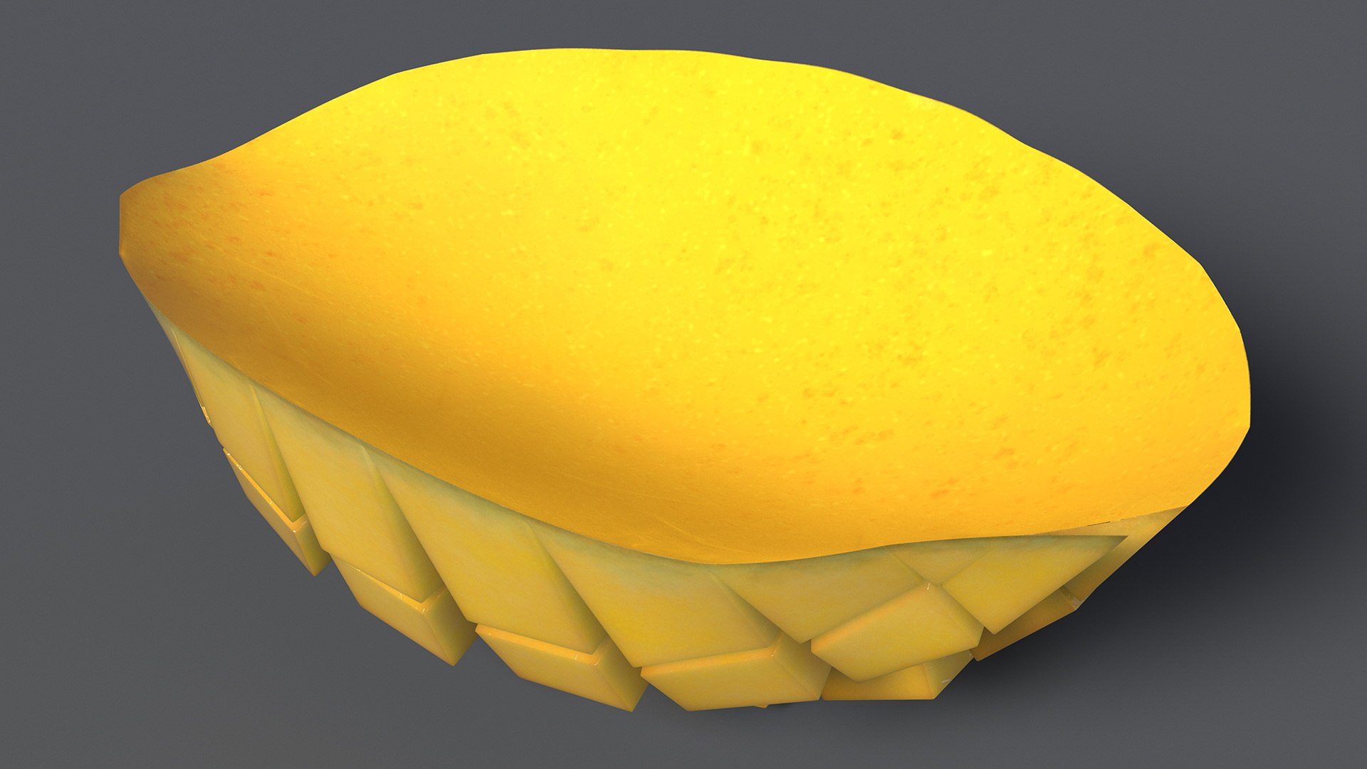 3D Mango Squares Yellow Model - TurboSquid 2108362