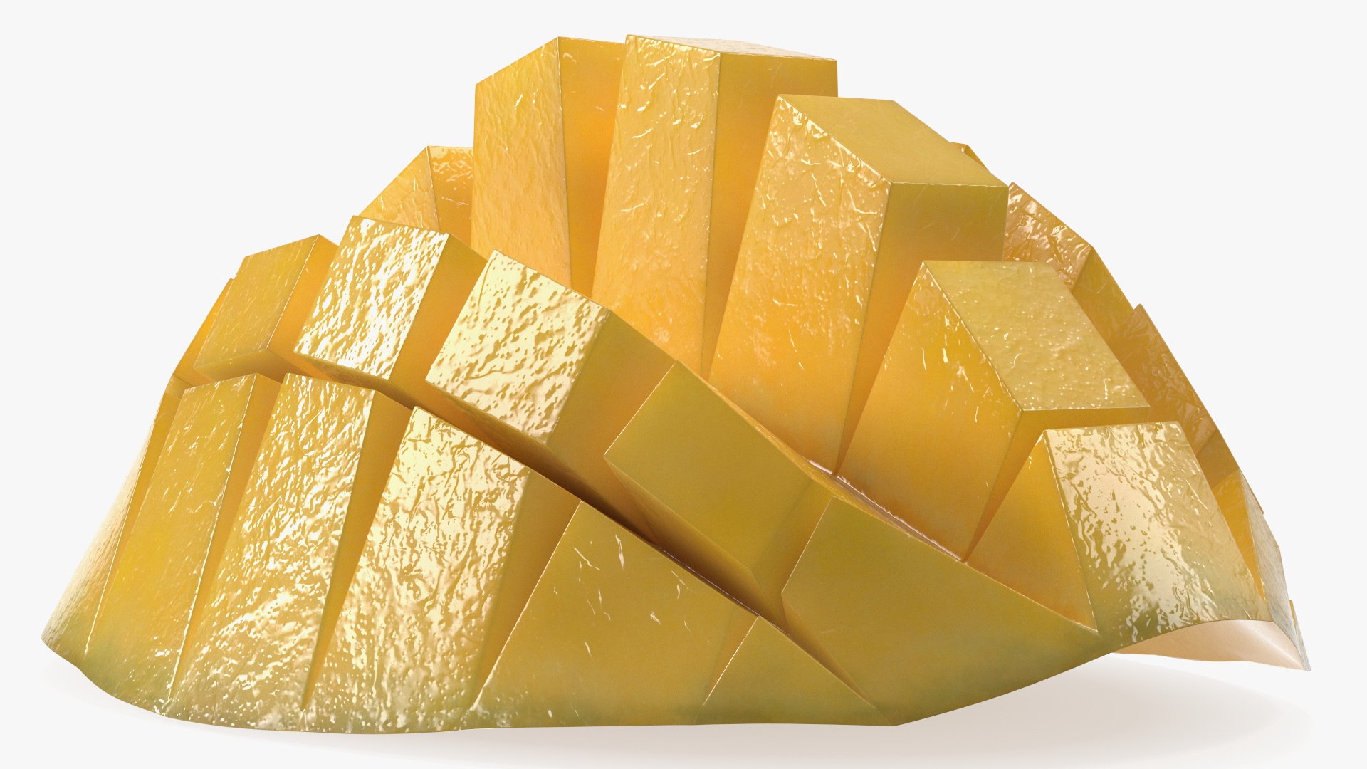 3D Mango Squares Yellow Model - TurboSquid 2108362