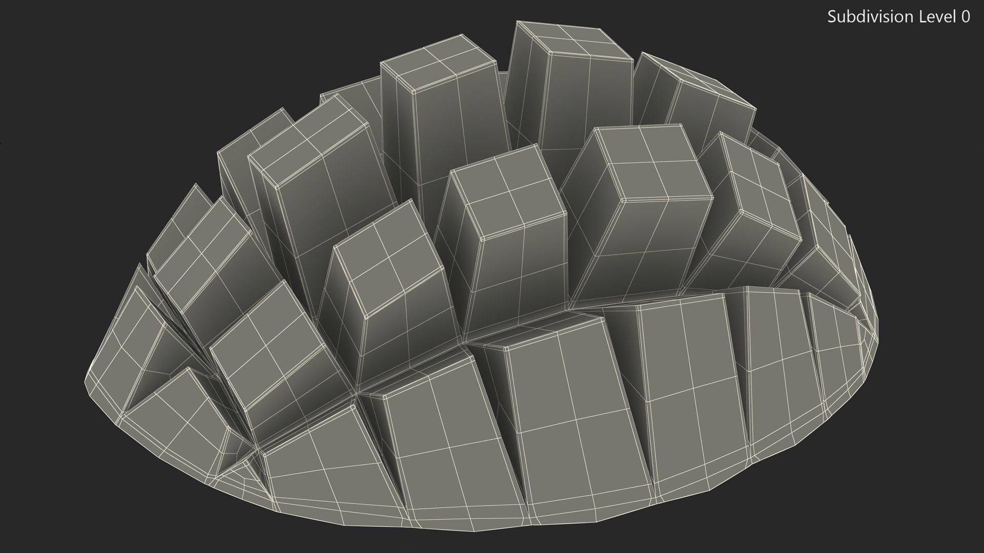 3D Mango Squares Yellow Model - TurboSquid 2108362