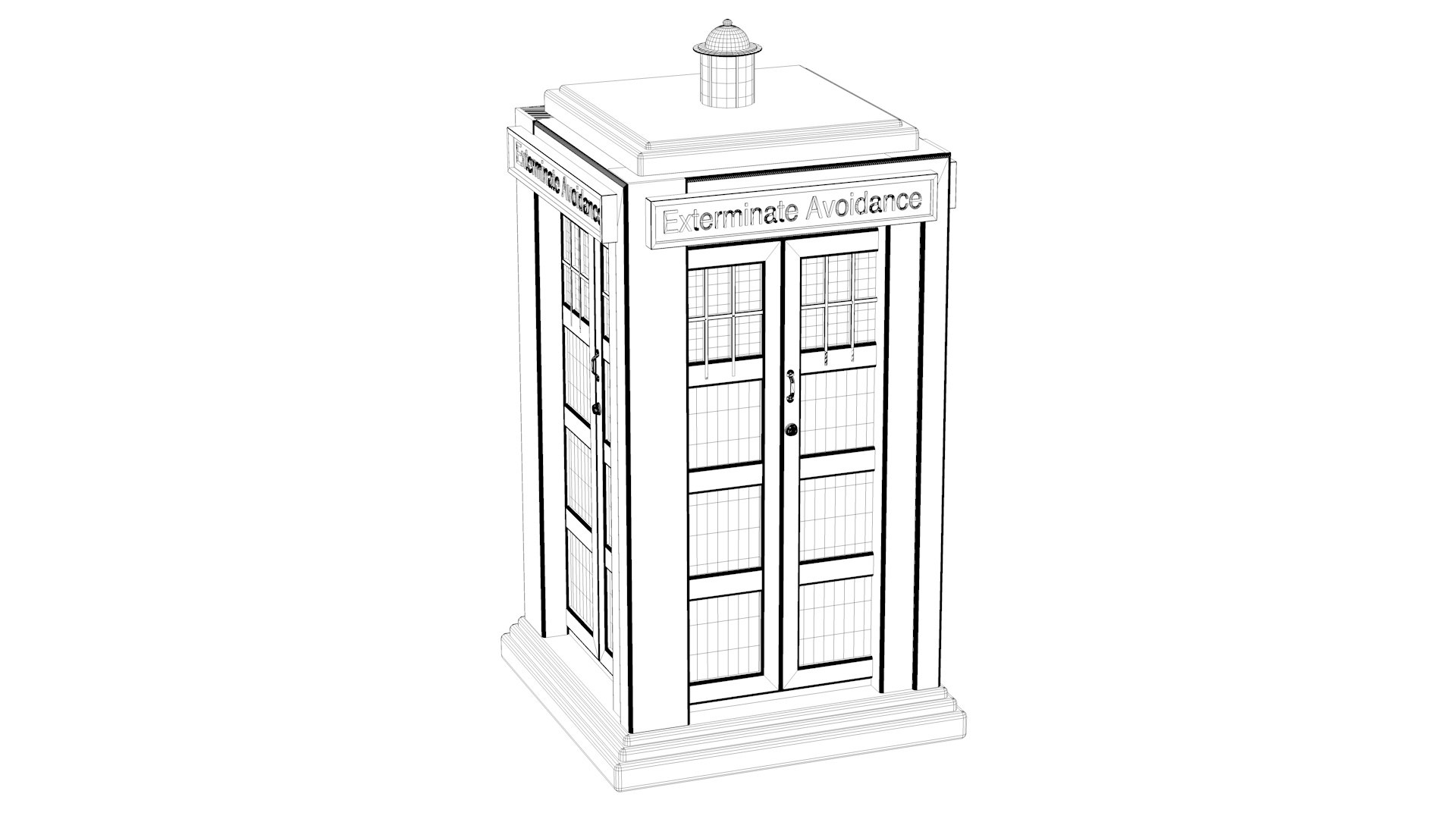 Telephone Box 3D Model - TurboSquid 2102519