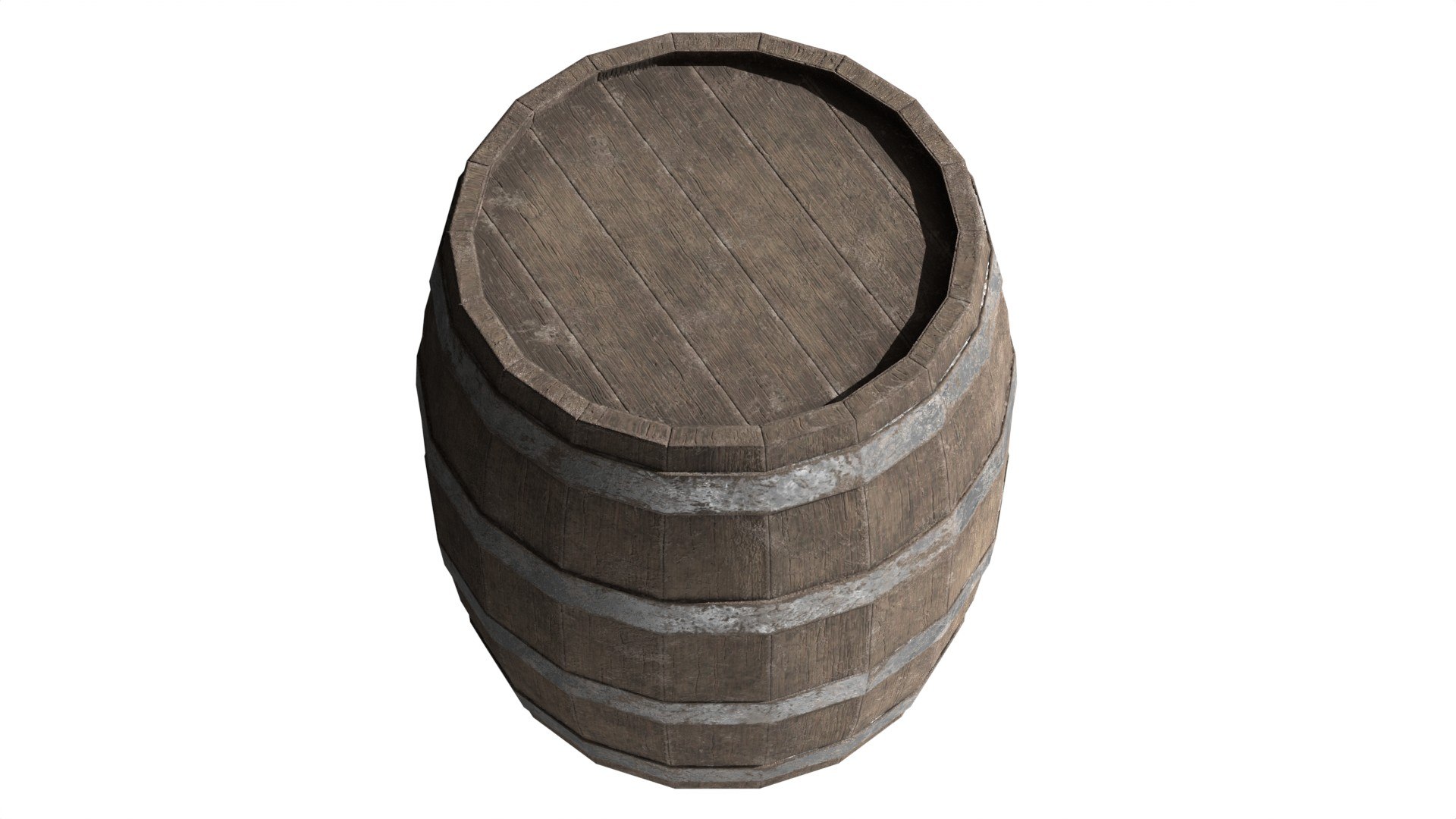 3D Old Wooden Barrel - TurboSquid 2005247