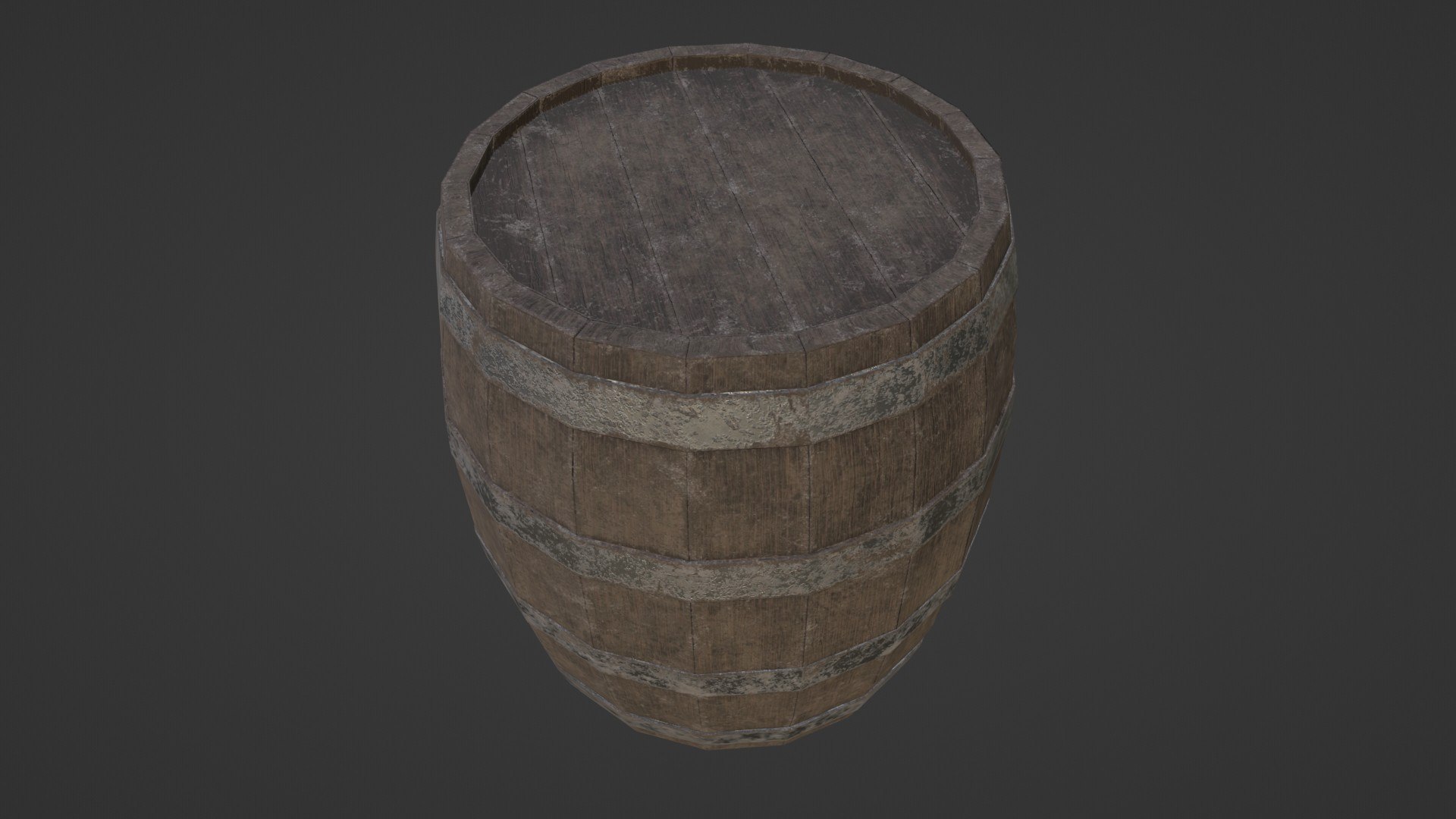 3D Old Wooden Barrel - TurboSquid 2005247