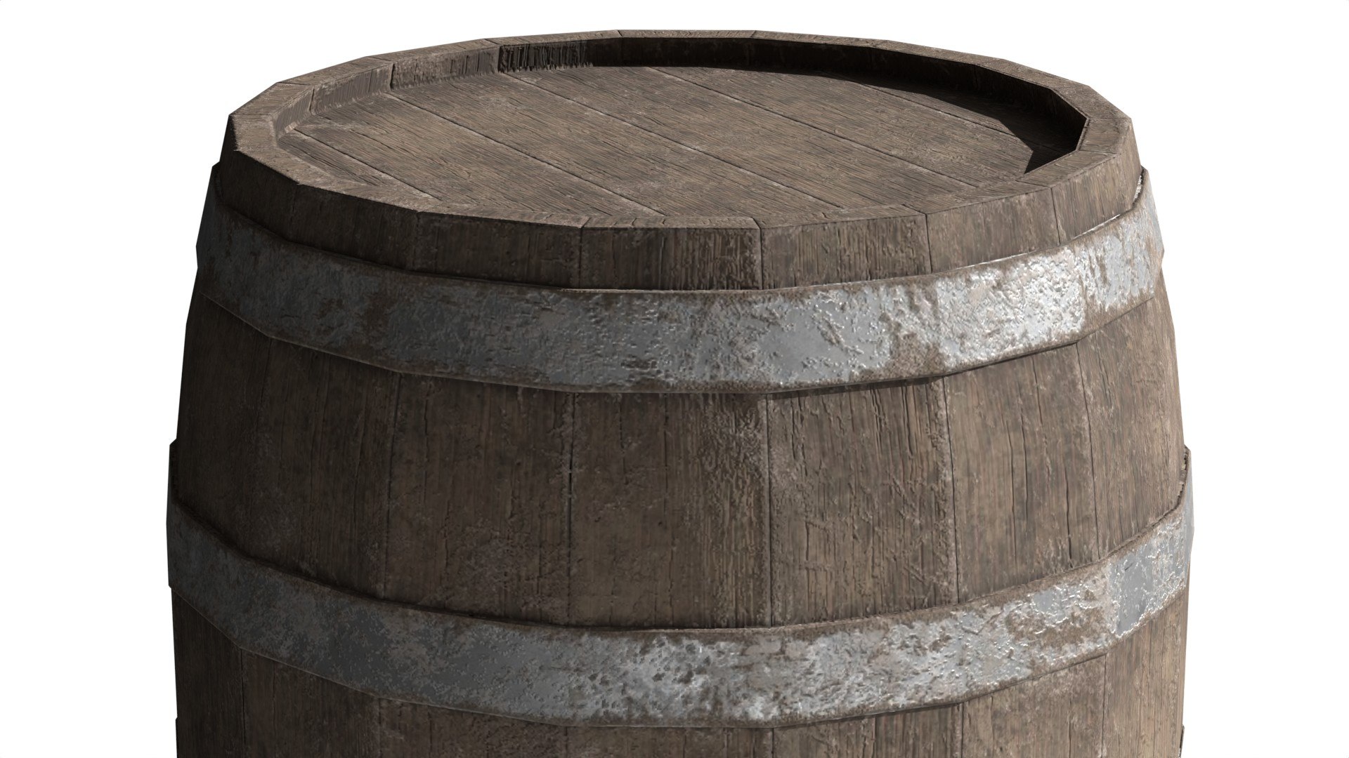 3D Old Wooden Barrel - TurboSquid 2005247