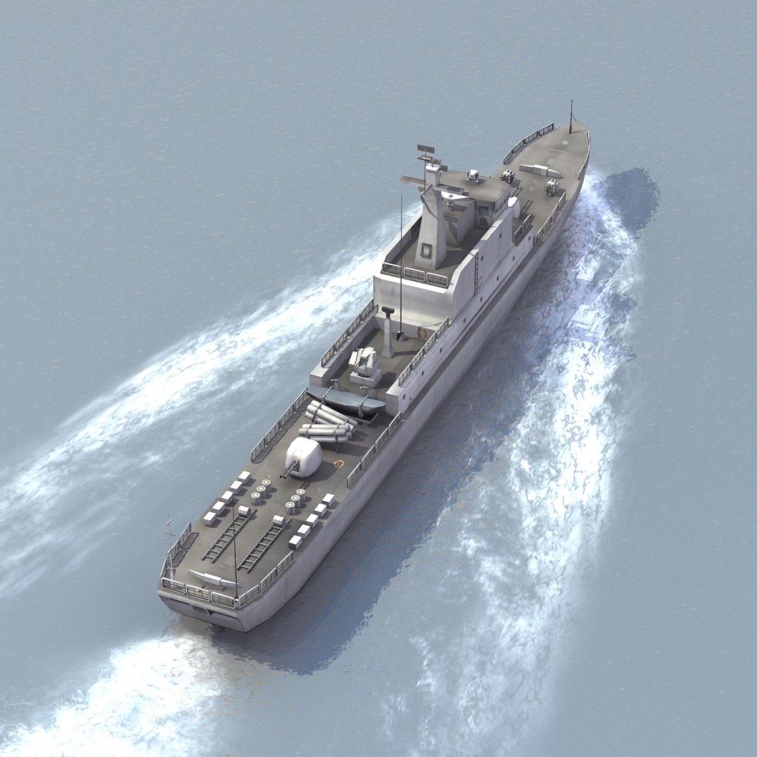 Chinese Navy Haiqing Type 3d 3ds
