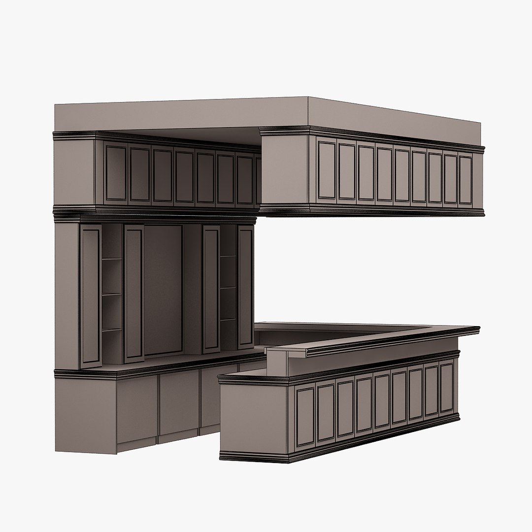 3d Model Bar Set