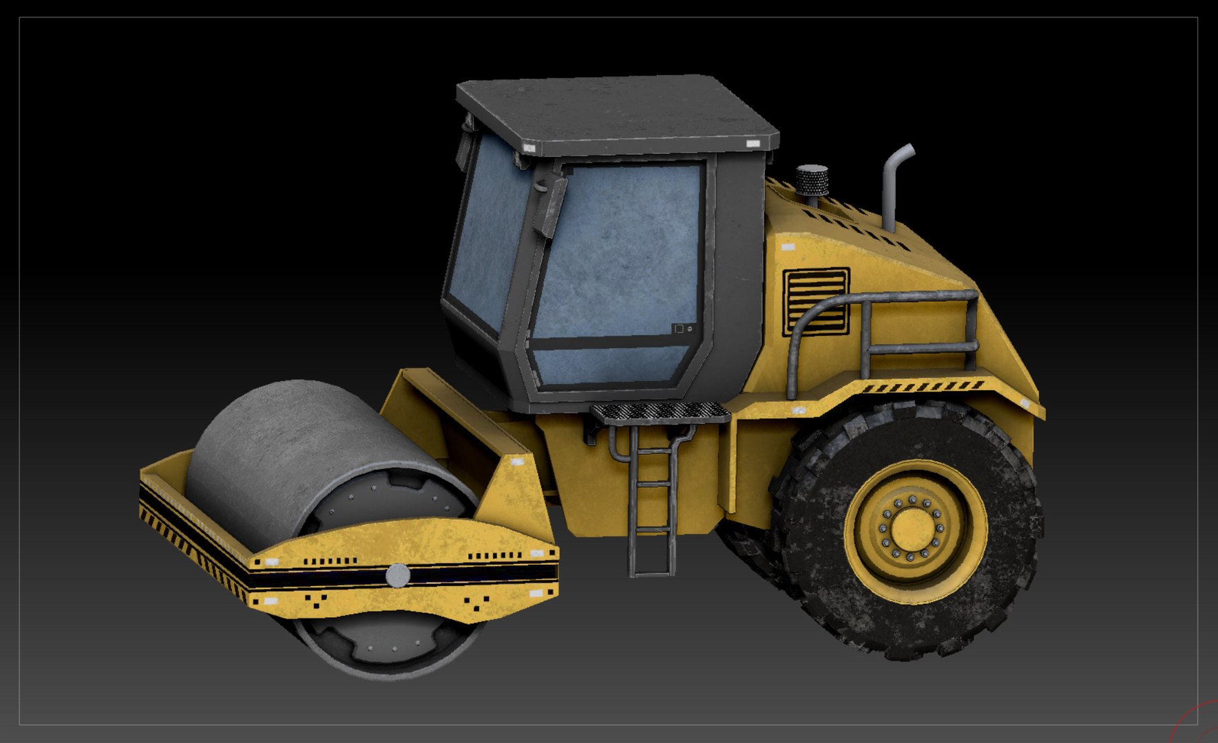 Road Roller Model - TurboSquid 2134734