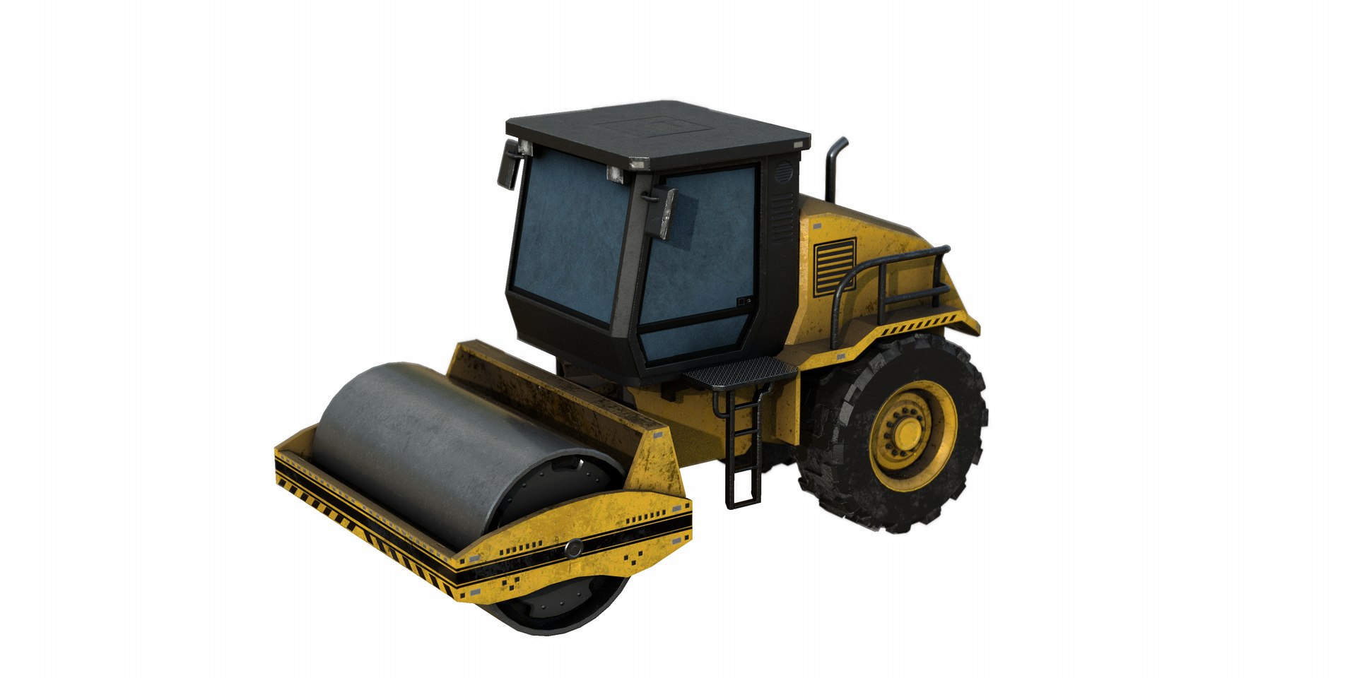 Road Roller Model - TurboSquid 2134734