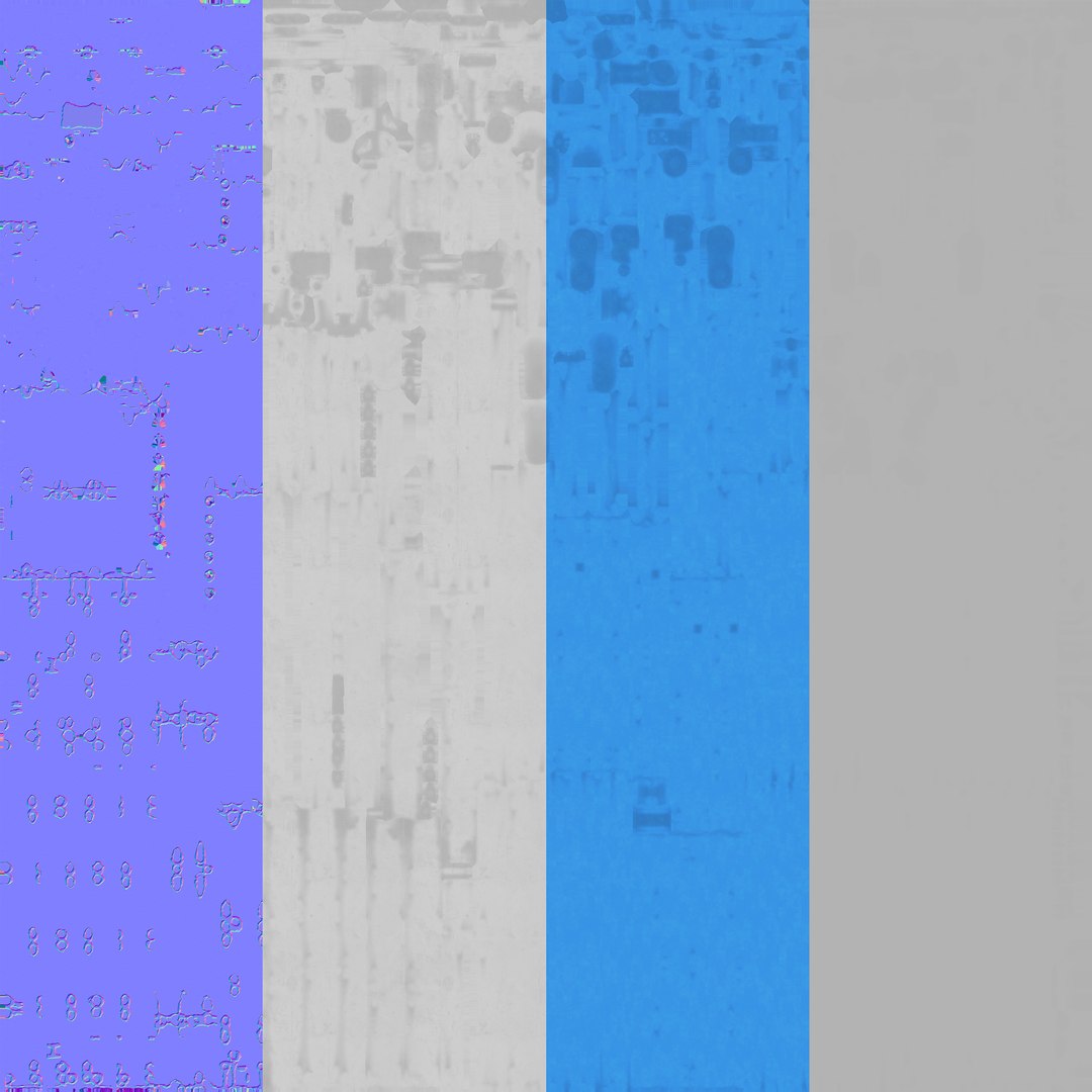 Crane Guiding Frame Floating Ballast Blue 3D Model - TurboSquid 2104710