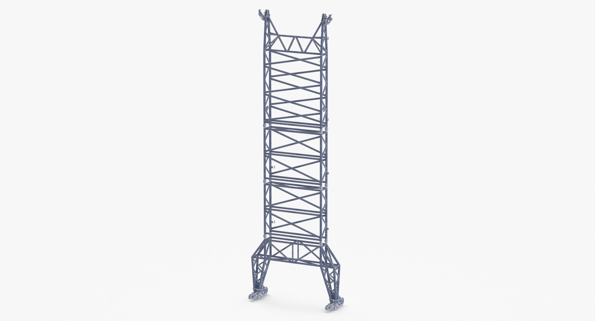 Crane Guiding Frame Floating Ballast Blue 3D Model - TurboSquid 2104710