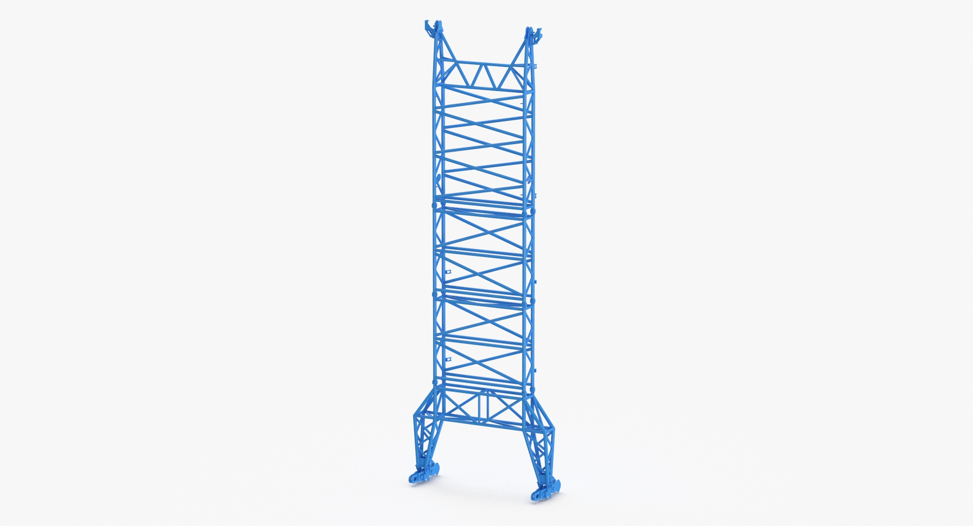 Crane Guiding Frame Floating Ballast Blue 3D Model - TurboSquid 2104710