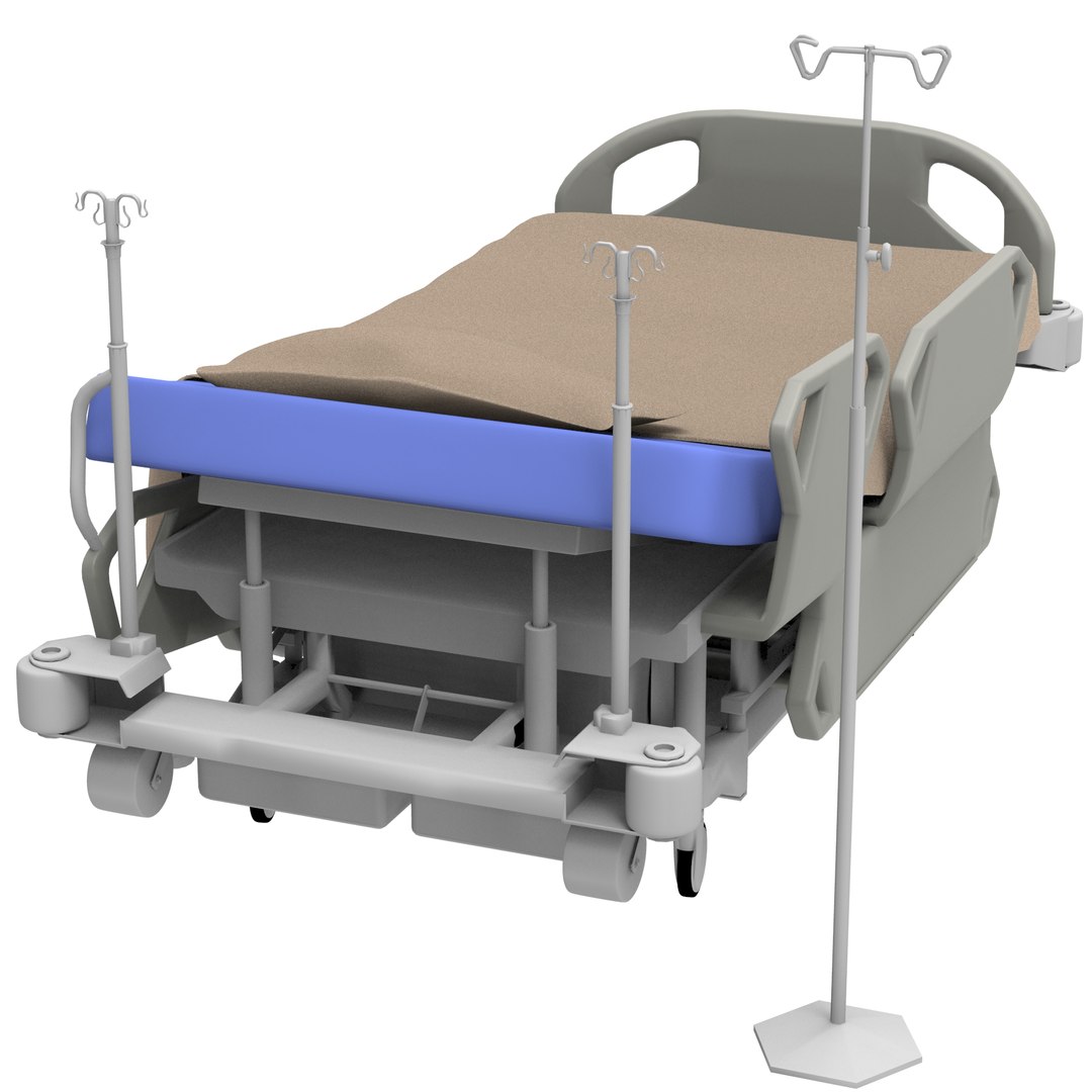 3d hospital bed model
