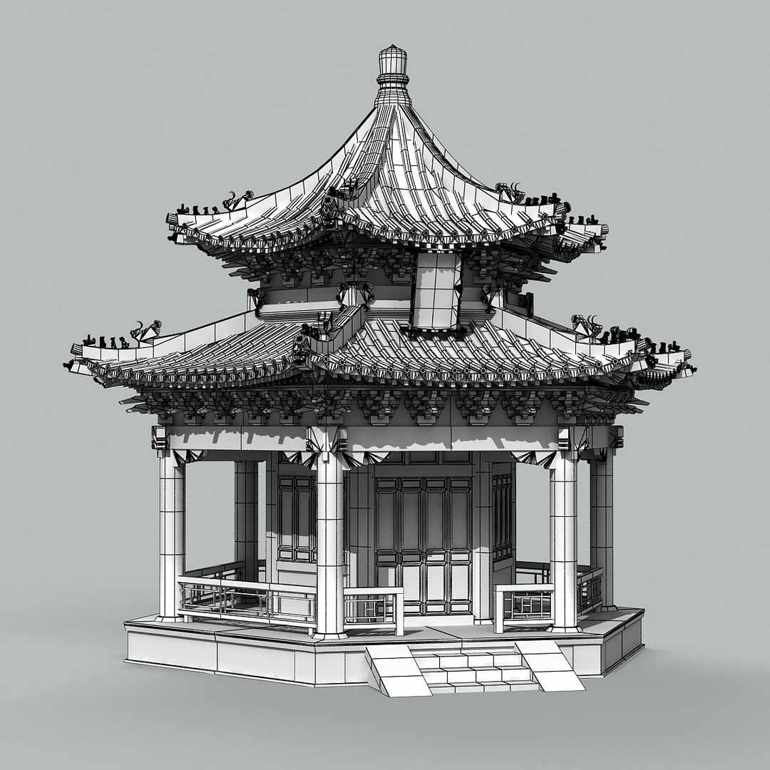 Traditional Chinese Building 3D - TurboSquid 1308071