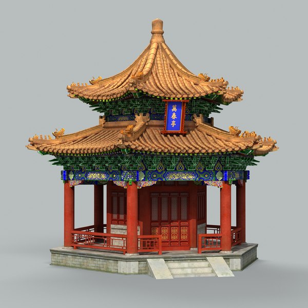 Chinese building 3D - TurboSquid 1247276