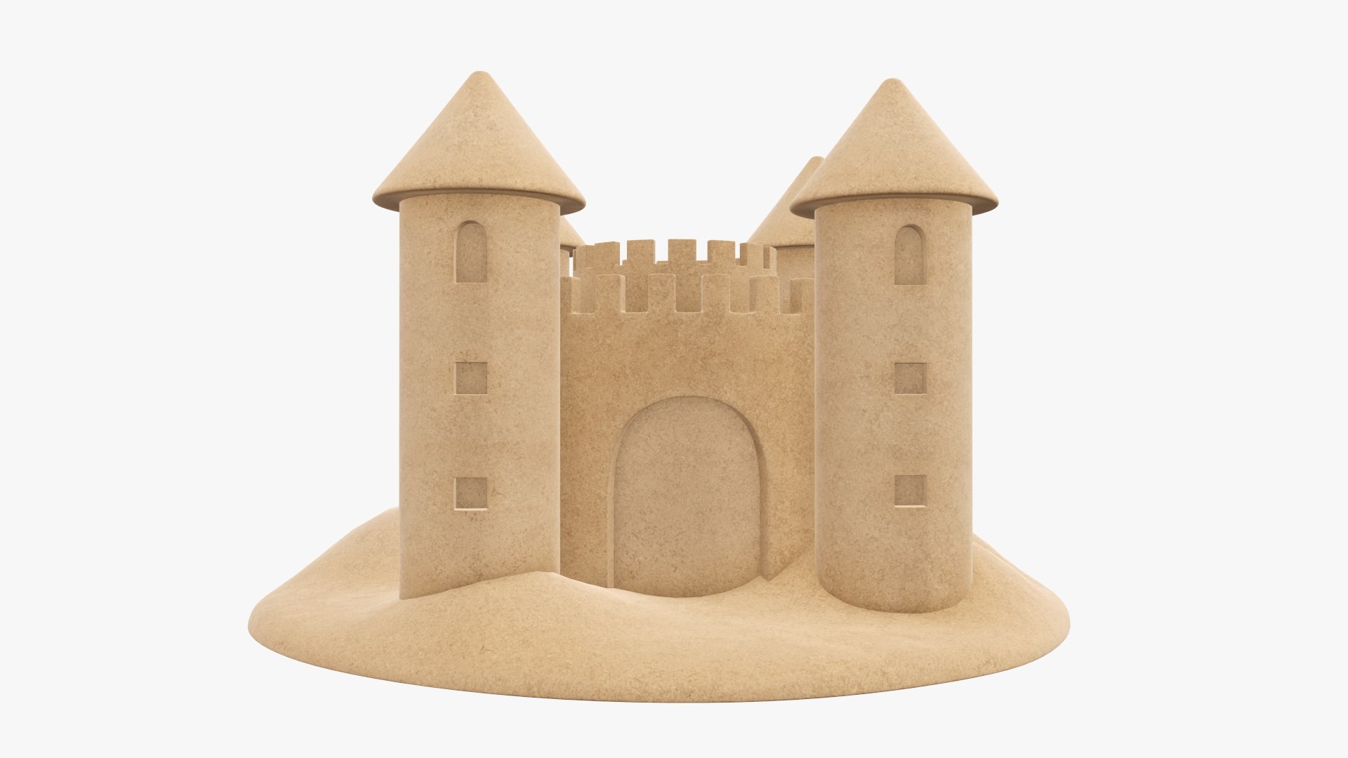 3D Castle Sand - TurboSquid 1645150