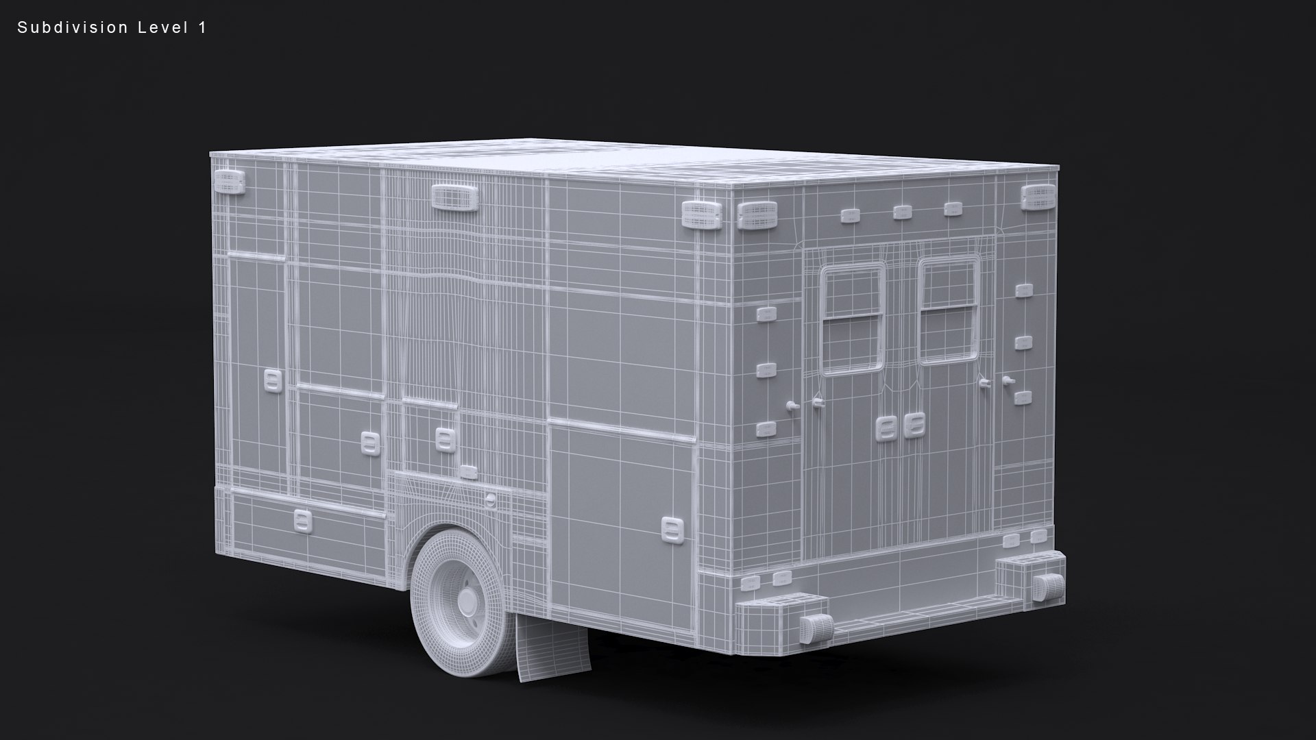 3D Ems Ambulance Box Model - TurboSquid 1537713