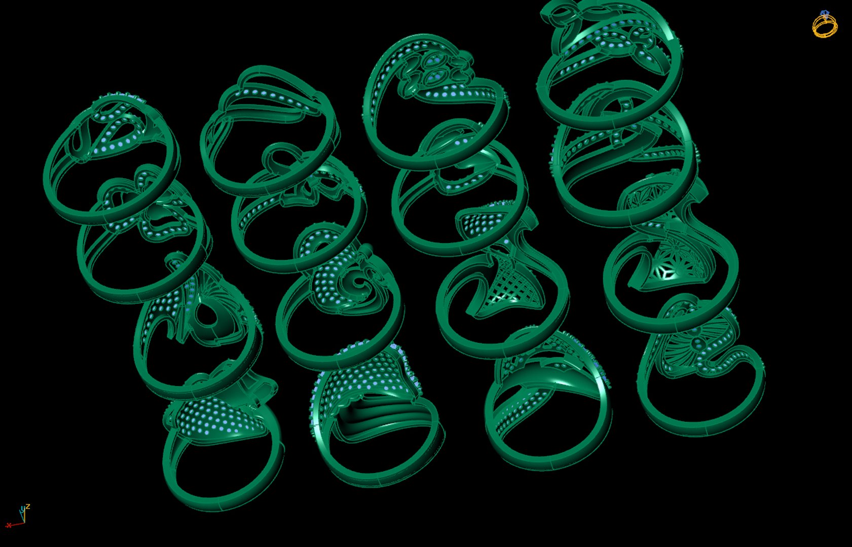 Ring Gold Jewelery 3D Print Model 3D Print Model 3D Model - TurboSquid ...