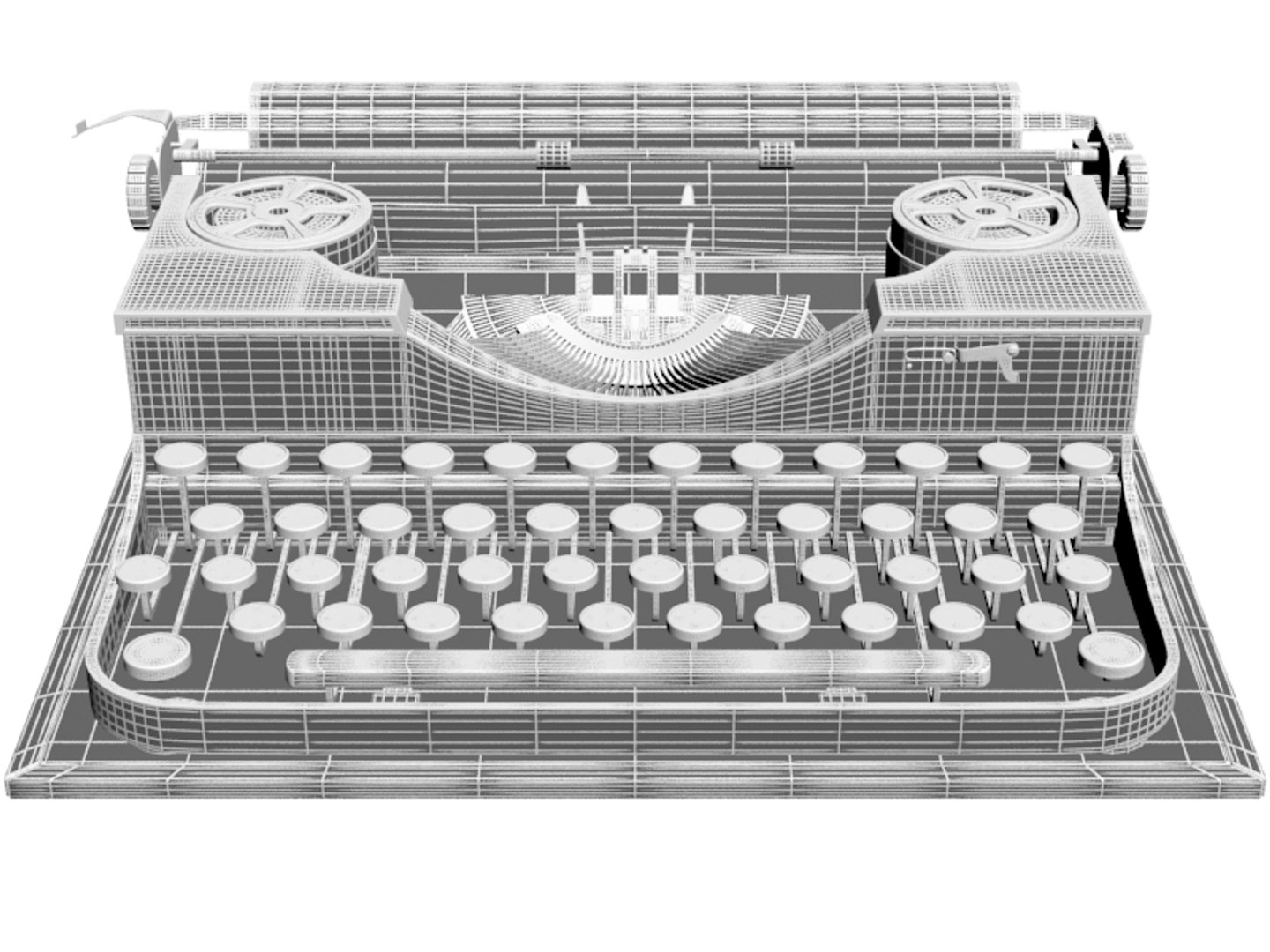 3D Typewriter Type Machine - TurboSquid 1556904