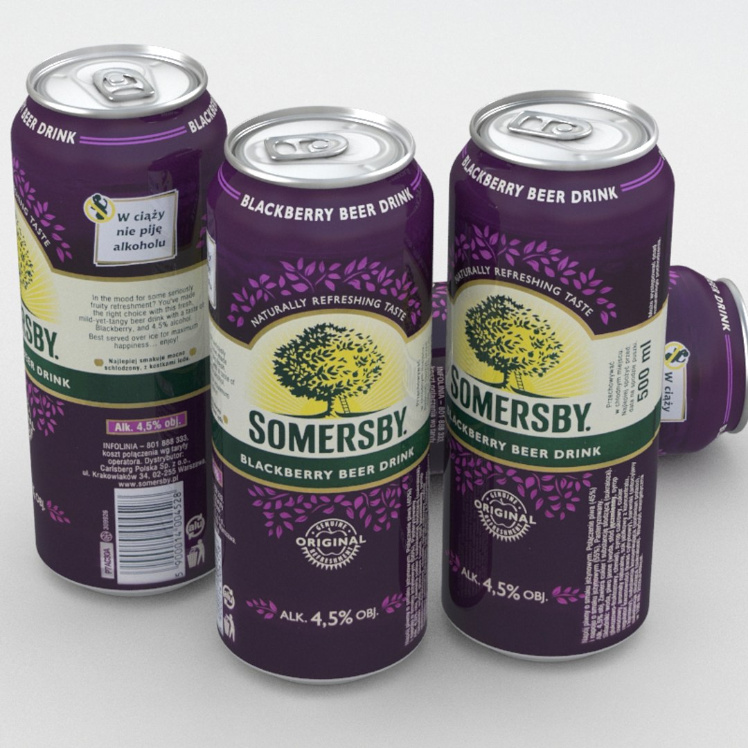 Beer somersby 3D model - TurboSquid 1216043