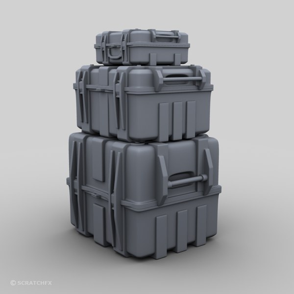 3d military case set small
